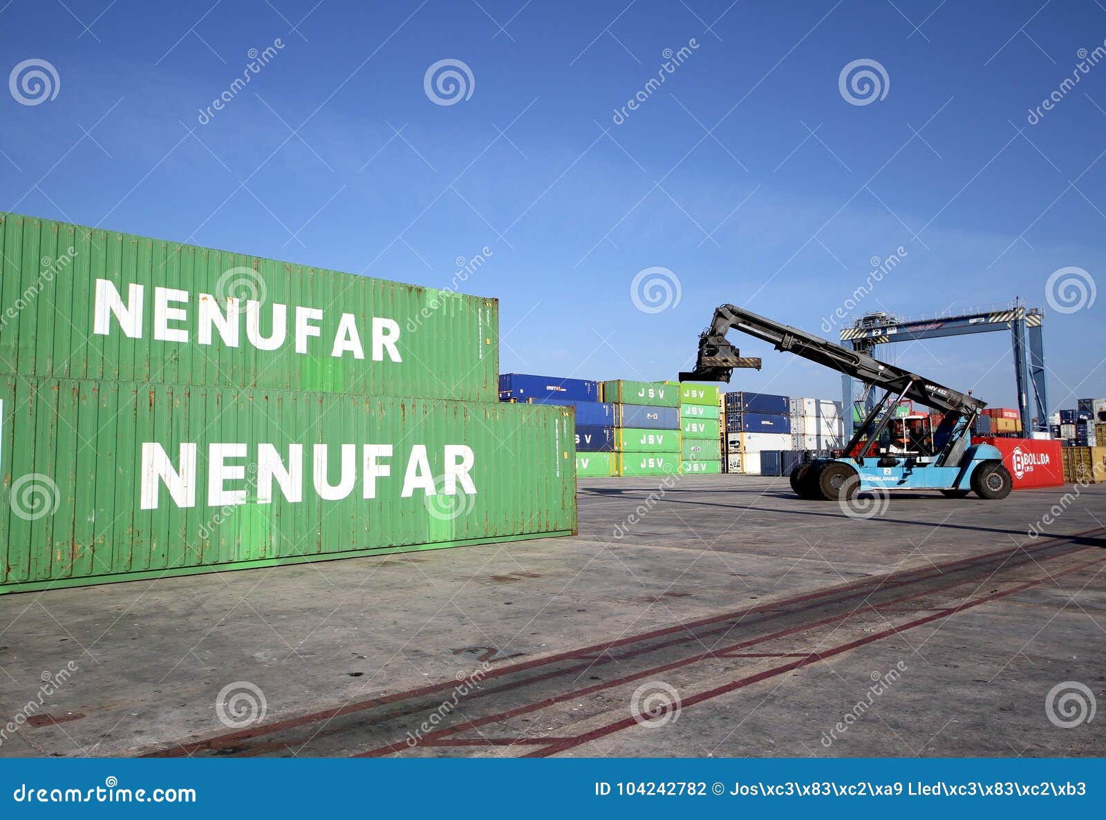 Storage of Standard Containers in Port. Editorial Photography - Image ...