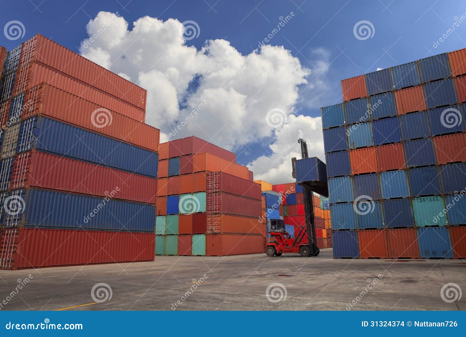 Containers stock photo. Image of international, intermodal - 31324374
