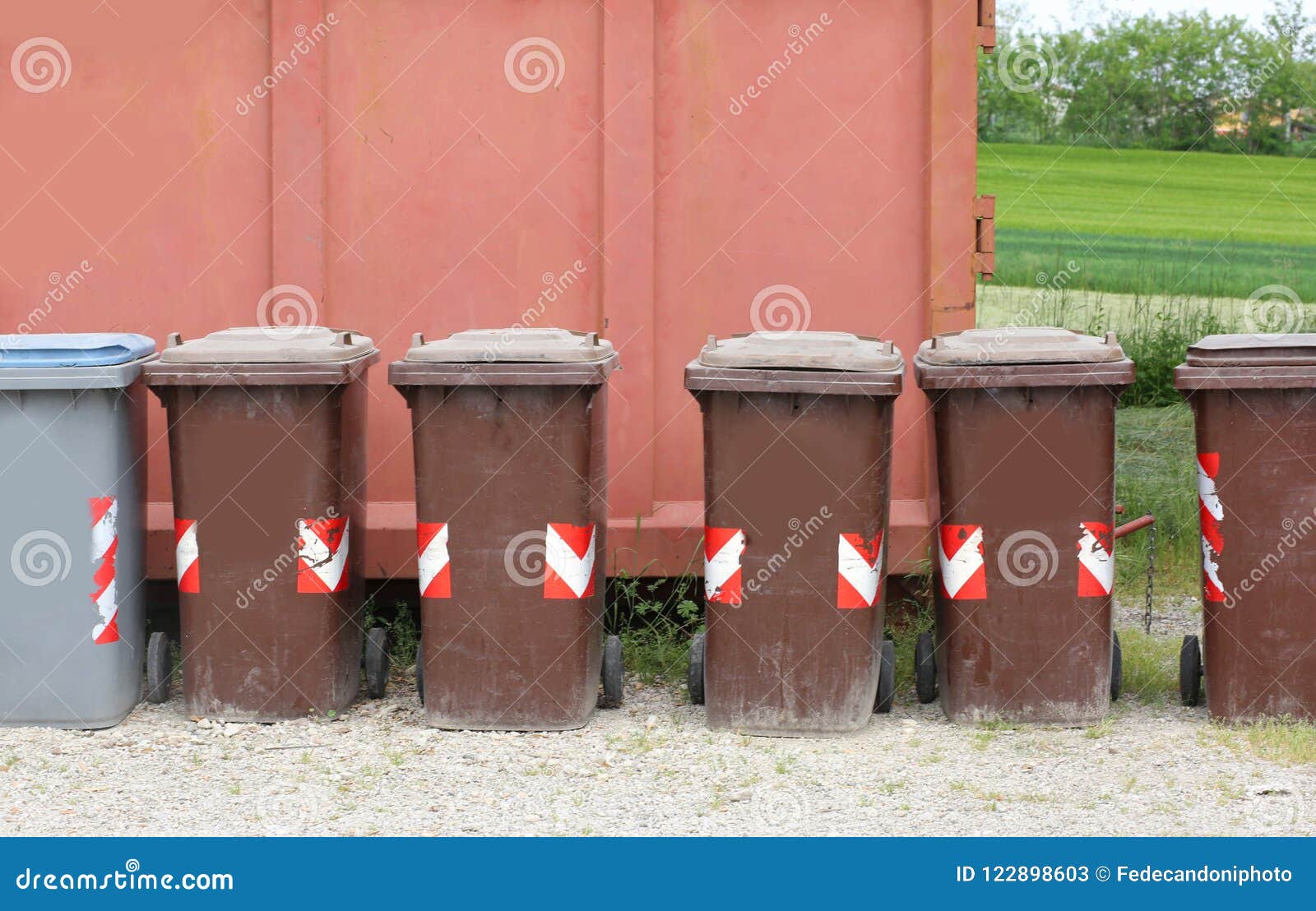 Containers for Recycling Waste To Properly Dispose of All Waste Stock ...