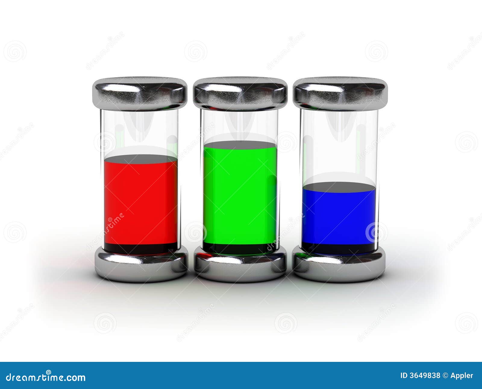 Containers with RGB ink stock illustration. Illustration of blue - 3649838