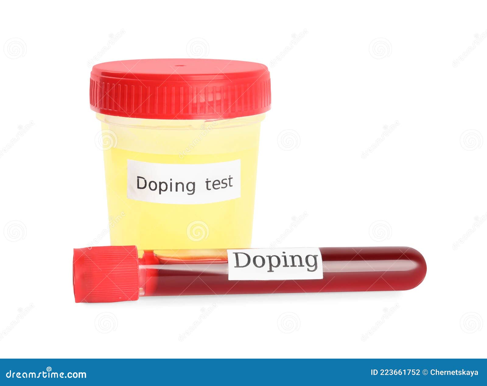 Containers with Samples of Blood and Urine for Doping Control Isolated ...