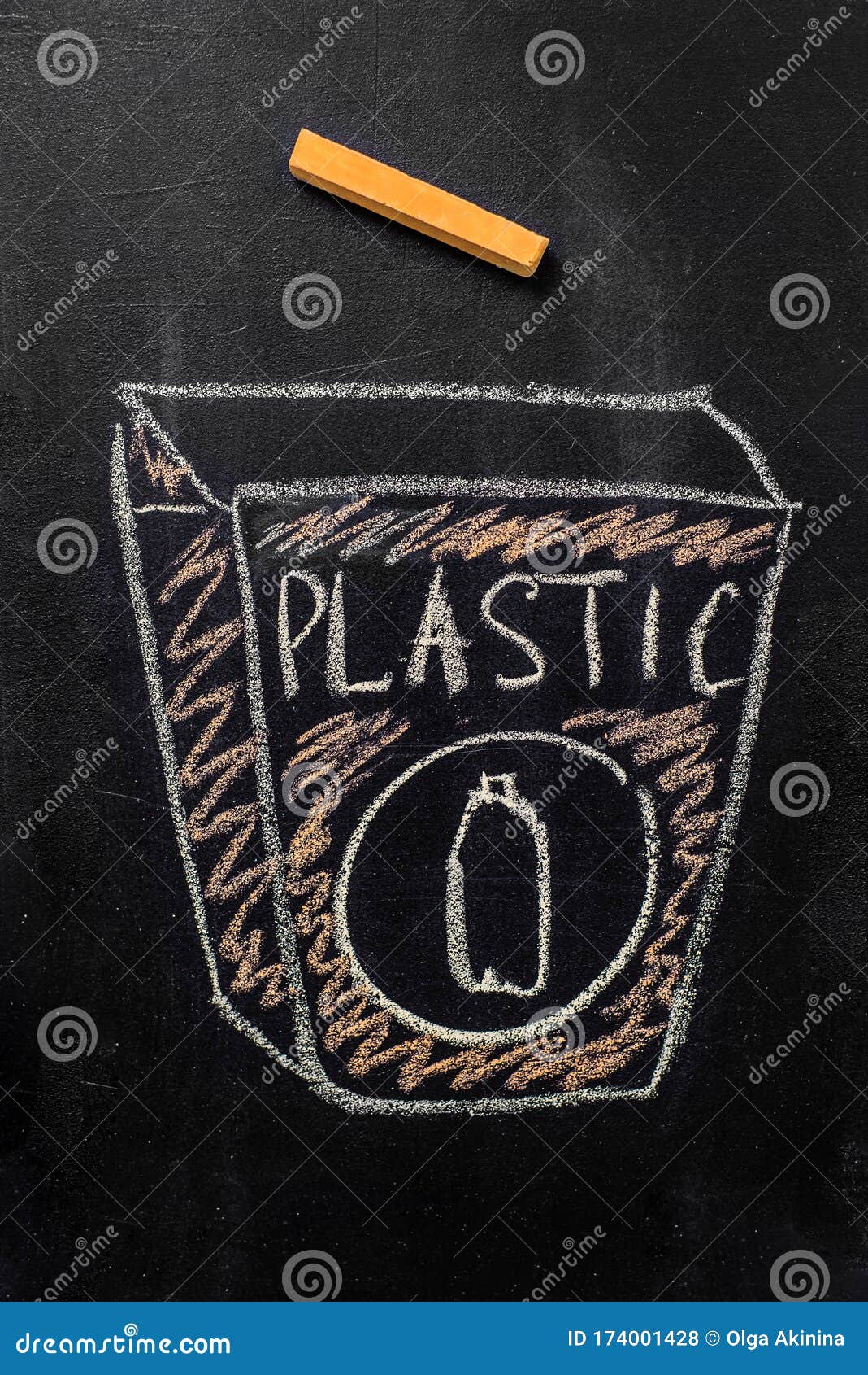 Containers for Separate Collection of Garbage. Sketchy Drawing ...