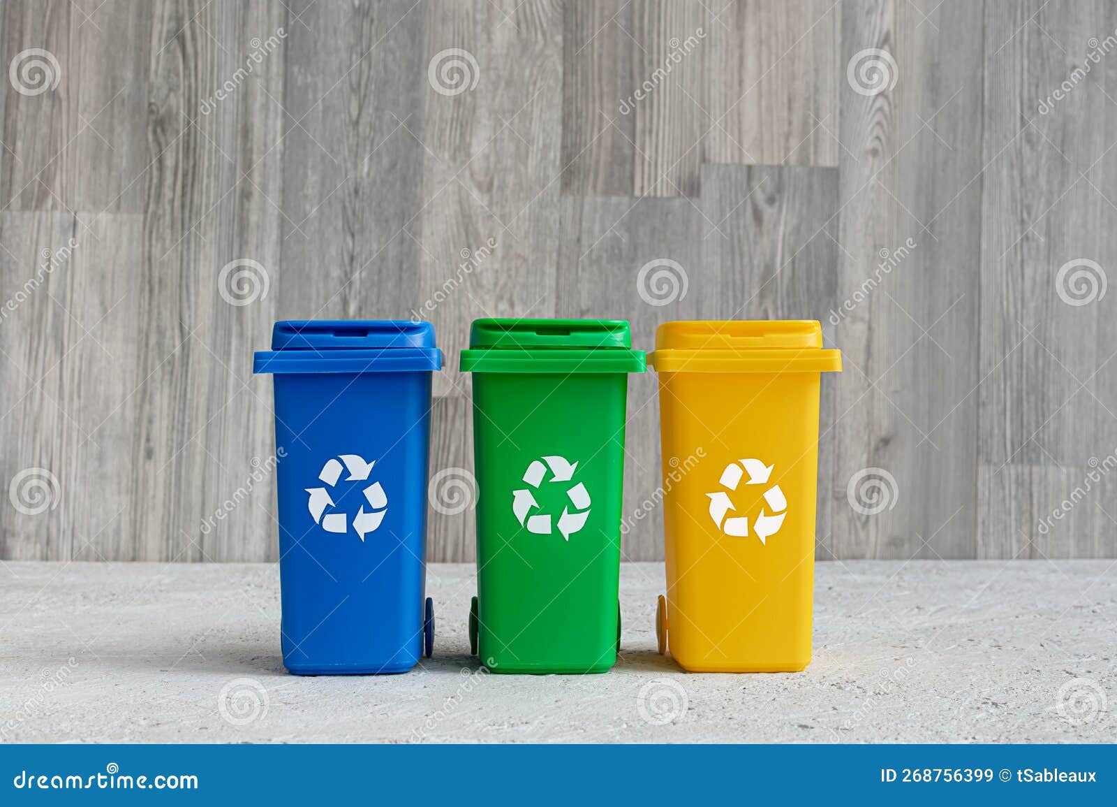 Containers for Separate Garbage Stock Image - Image of recycling ...