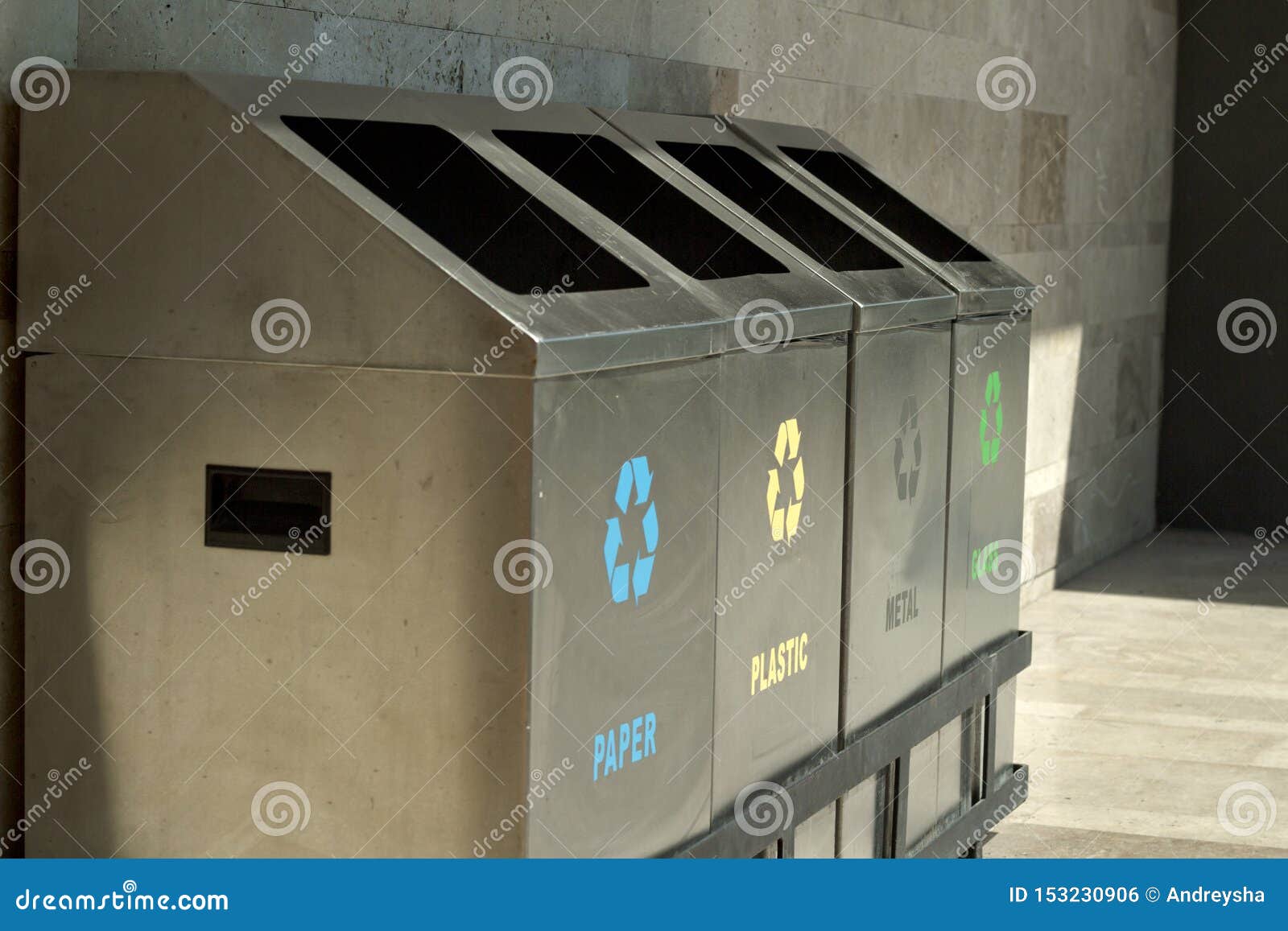 Containers for Separate Waste Collection: Organic, Paper, Plastic for ...