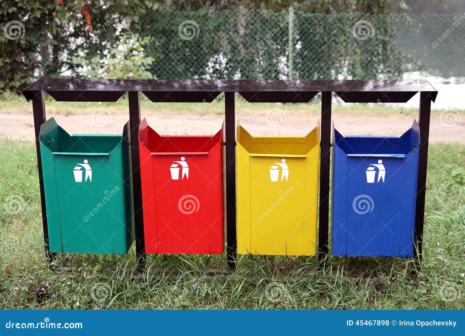 Containers for Separate Waste Stock Photo - Image of sorting, waste ...
