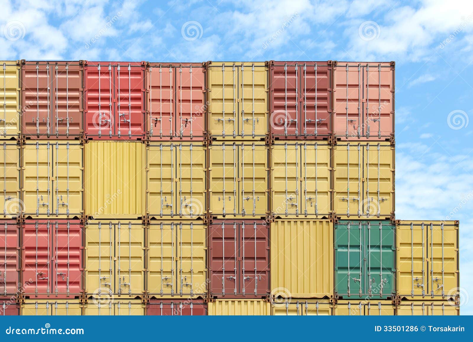 Containers shipping stock photo. Image of industry, docks - 33501286
