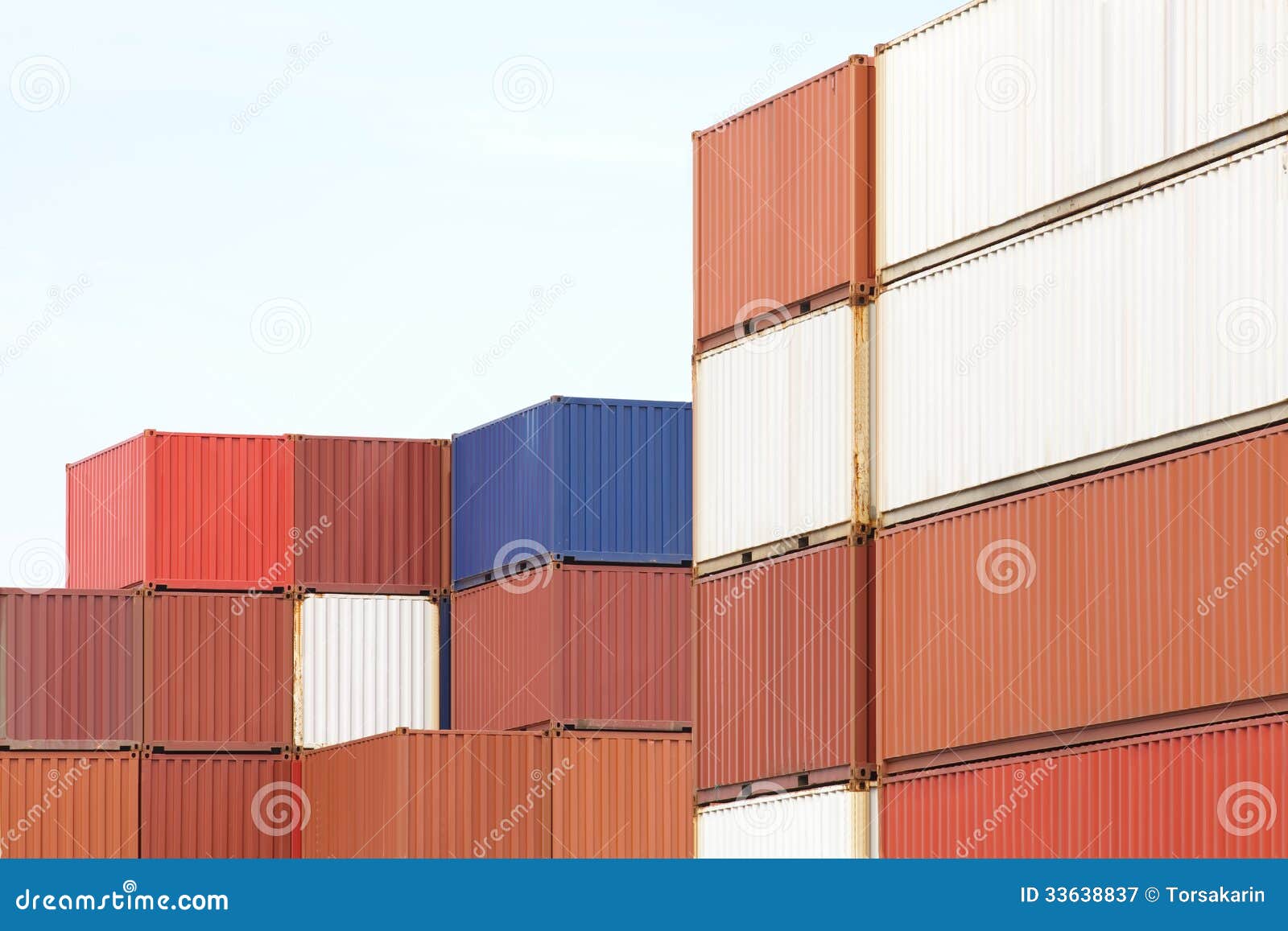 Containers shipping stock image. Image of pattern, logistics - 33638837