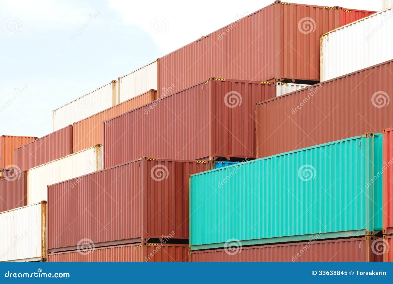 Containers shipping stock image. Image of docks, industry - 33638845