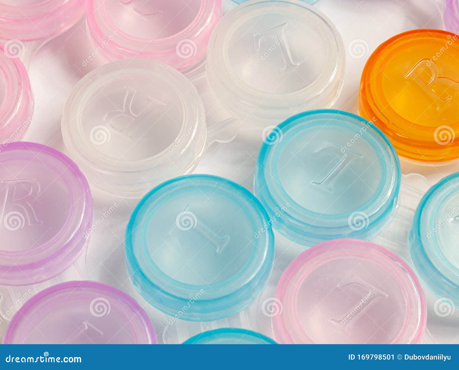 Containers for Soft Contact Lenses, Multi-coloured, Plastic, for ...