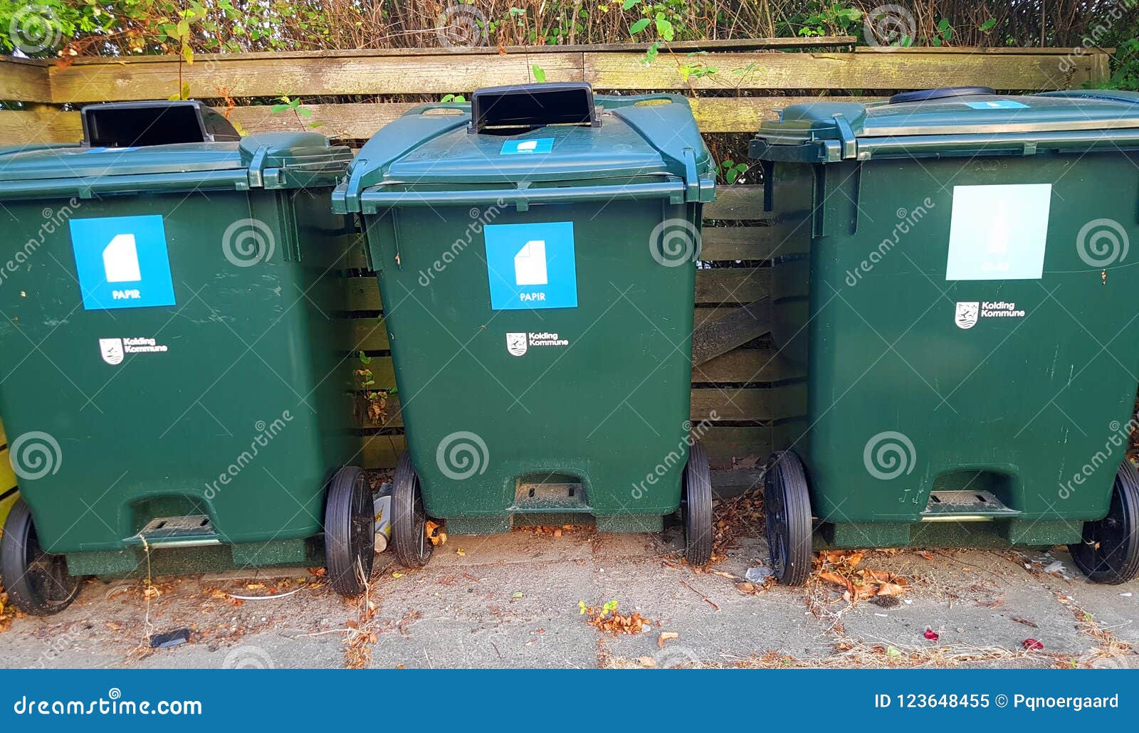 Containers for Sorting Garbage Stock Image - Image of household ...