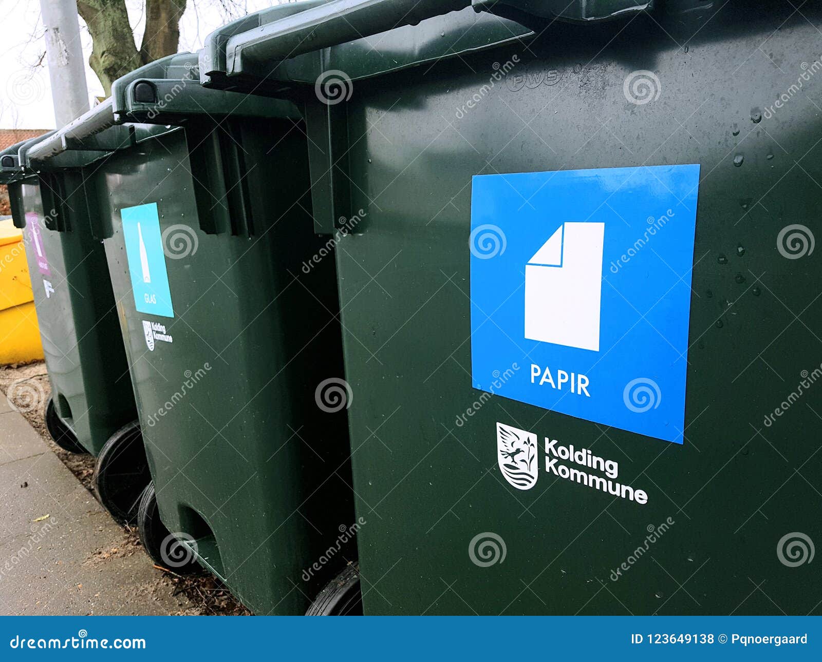 Containers for Sorting Garbage Stock Photo - Image of recycle, garbage ...