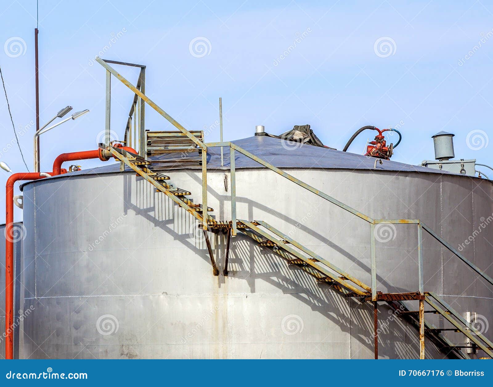 Containers for Storage of Petroleum Products Stock Photo - Image of ...