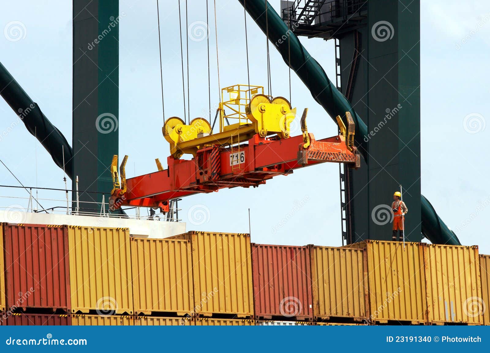 Containers to be shipped stock photo. Image of goods - 23191340