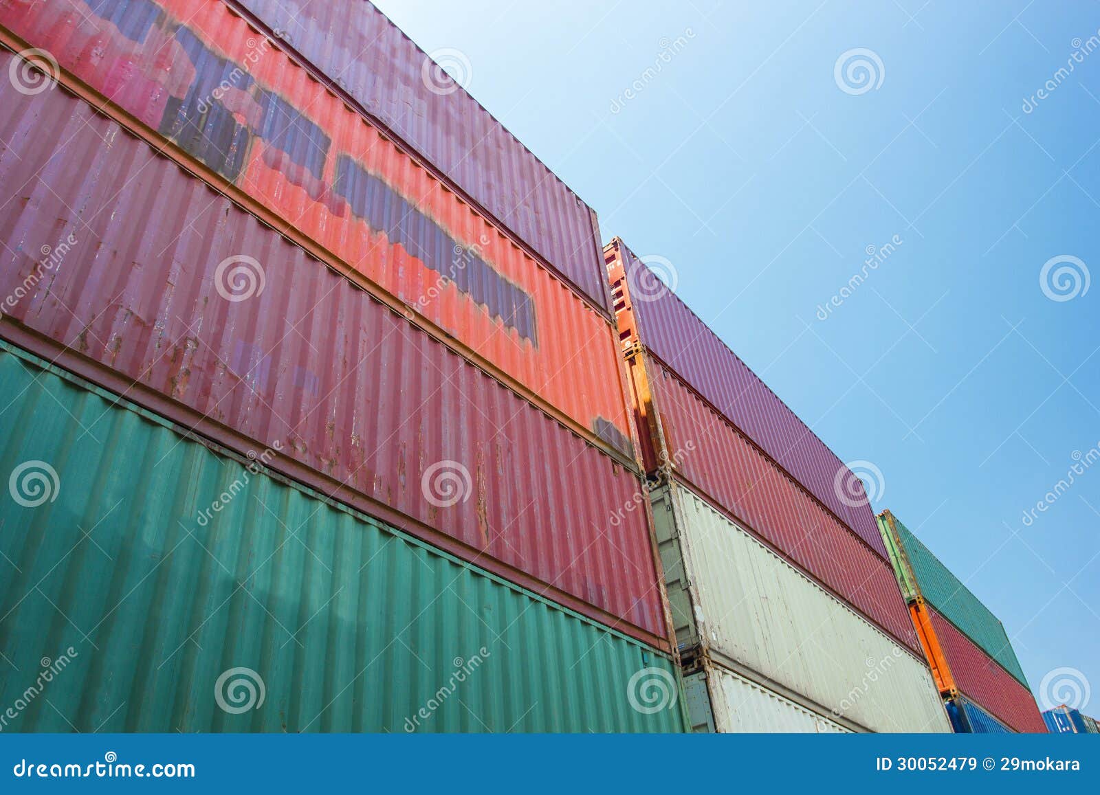 Containers Warehouse Distribution Stock Image - Image of distribution ...