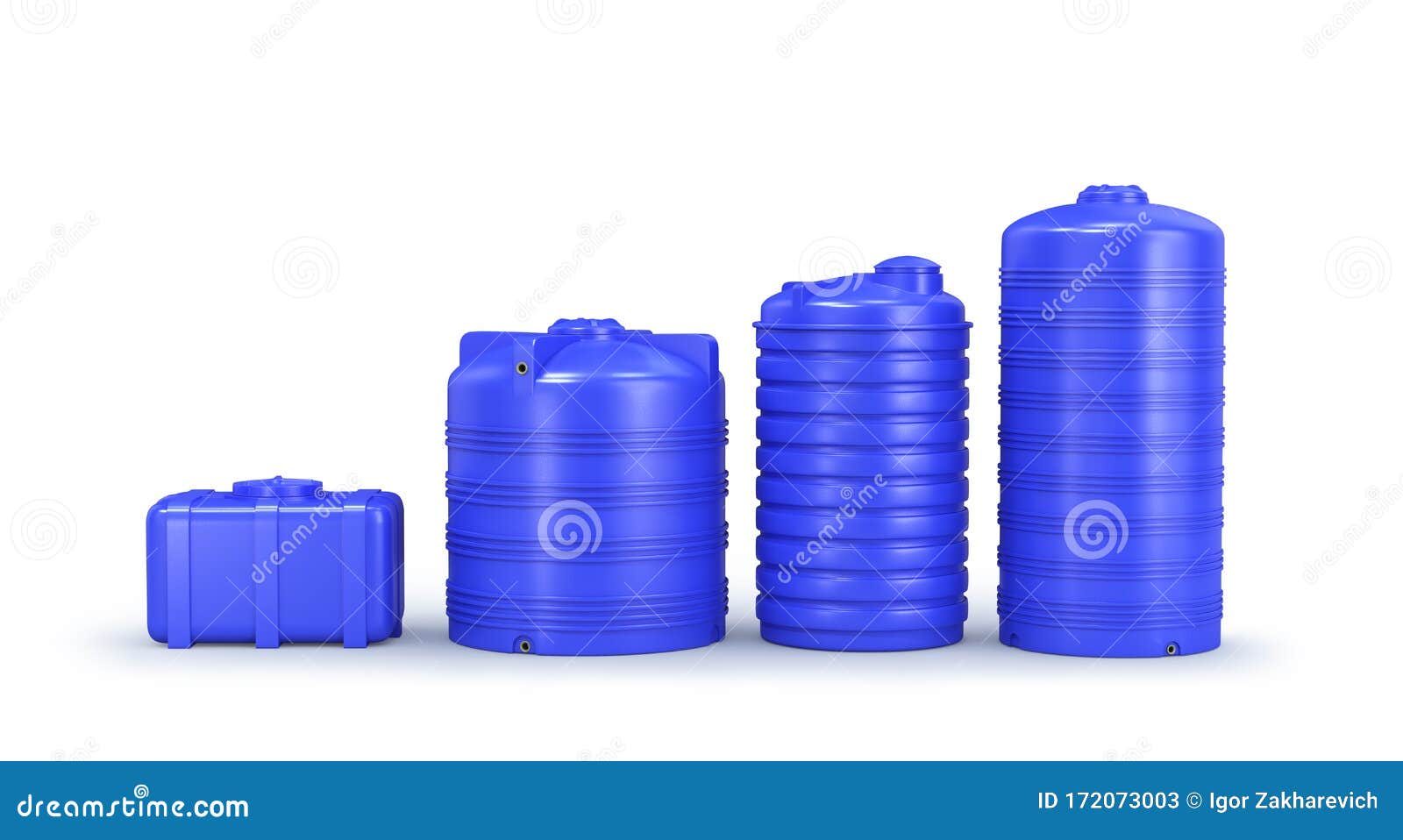 Containers for Water of Different Shapes Stock Illustration ...