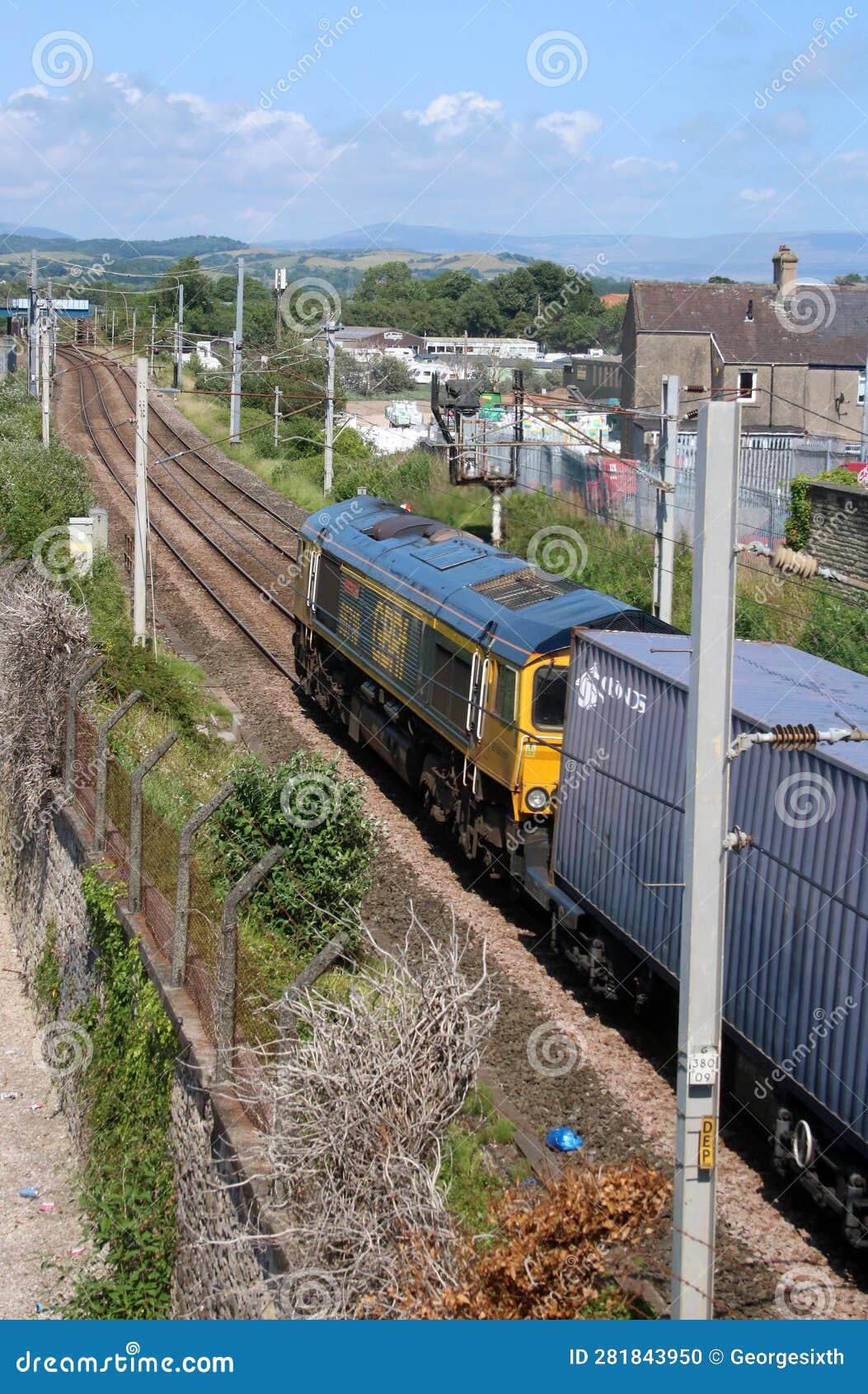 66710 Containers, West Coast Main Line Carnforth Editorial Image ... 66710 Containers, West Coast Main Line Carnforth Editorial Image ...