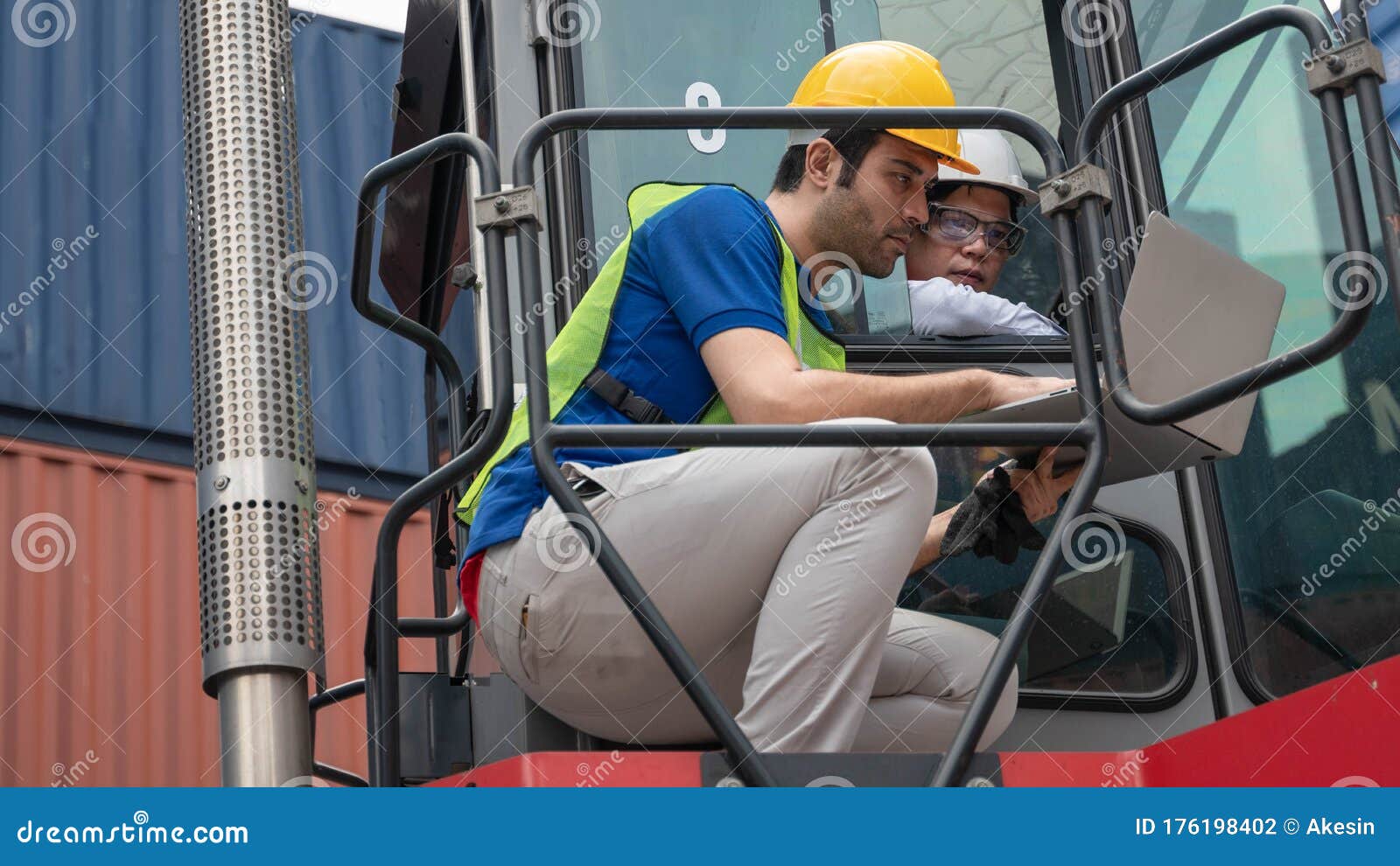Container Forklift Stock Image | CartoonDealer.com #35404897