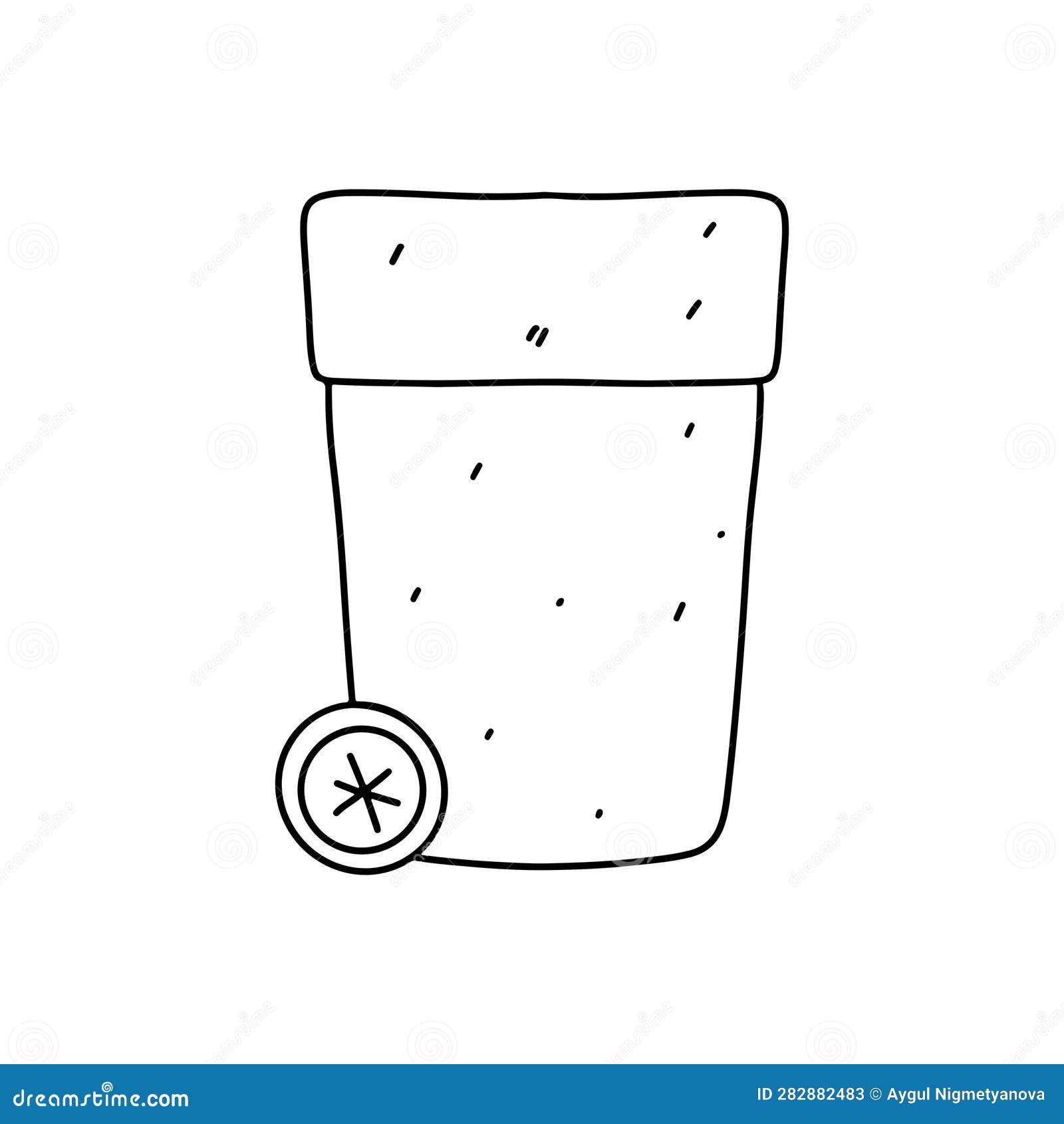 Containers for Zero Waste Concept. Hand Drawn Doodle Style. Vector ...