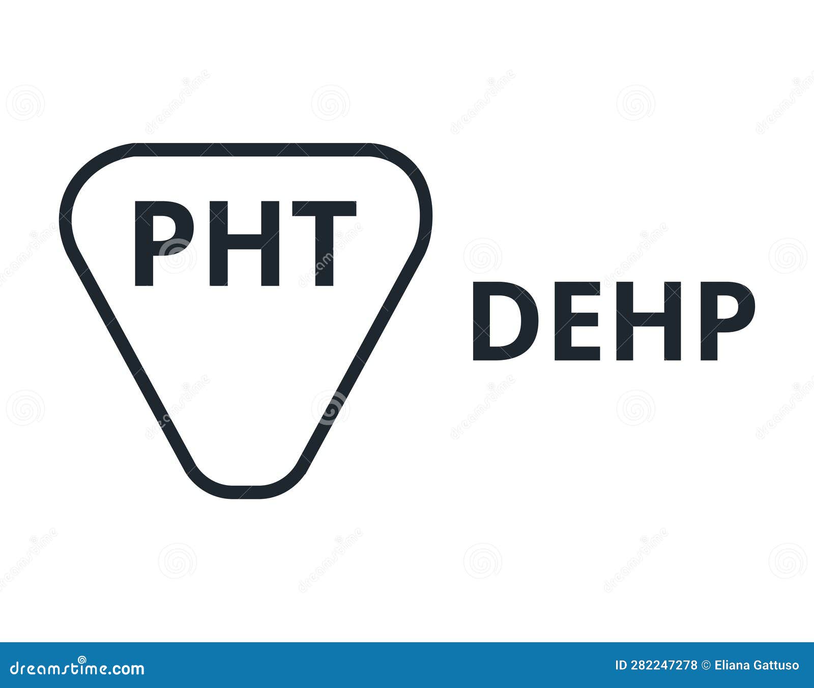 Contains or Presence of Phthalates Bis Symbol. Stock Vector ...