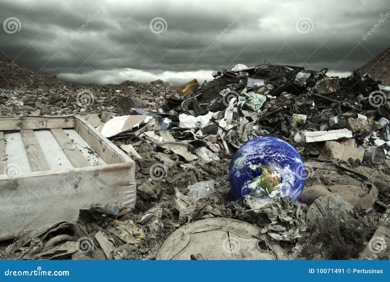 Contaminación Global Imagen de archivo - Imagen: 10071491