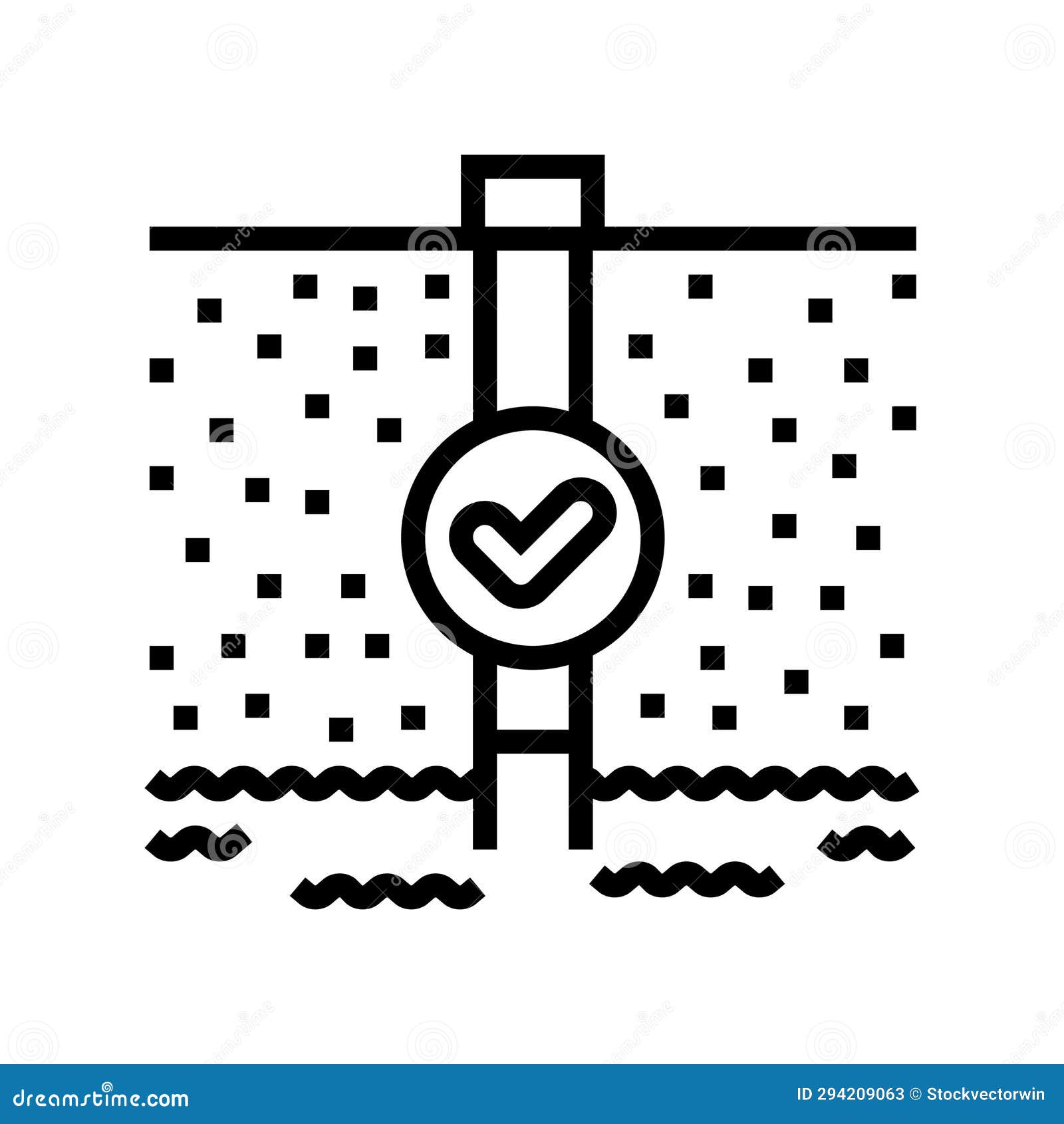 Contaminant Detection Hydrogeologist Line Icon Vector Illustration ... Contaminant Detection Hydrogeologist Line Icon Vector Illustration ...