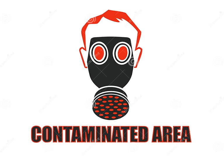Contaminated Area stock vector. Illustration of danger - 7809546