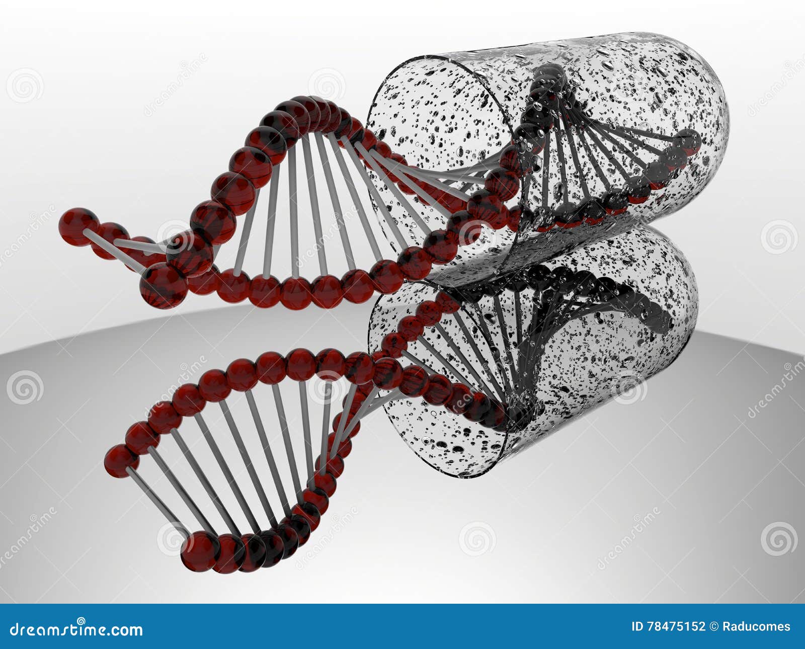 Contaminated DNA Strand Capsule Stock Illustration - Illustration of ...