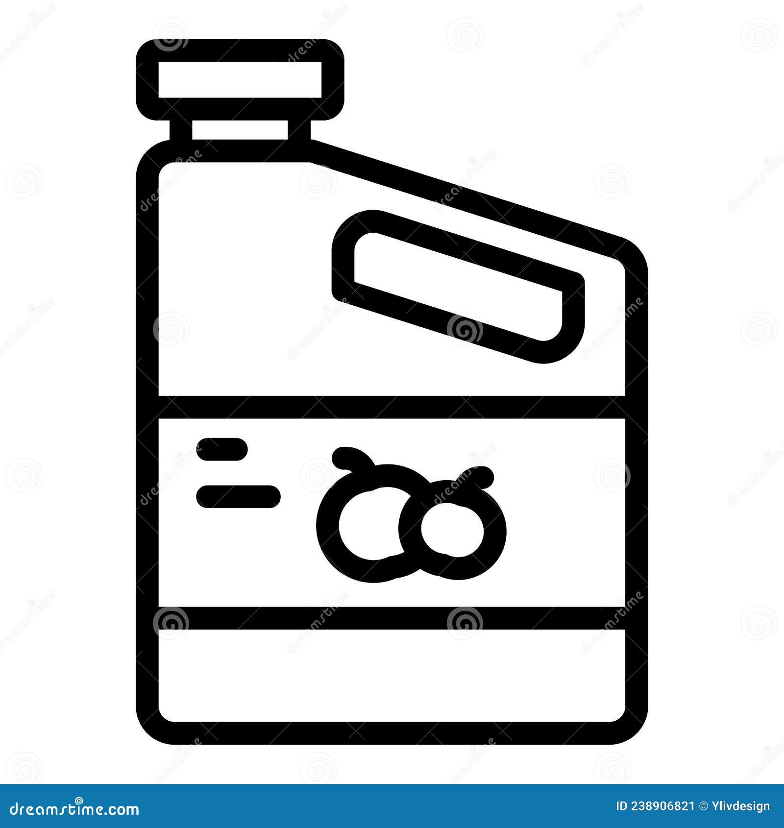 Contaminated Food Liquid Icon Outline Vector. Safety Food Stock Vector ...