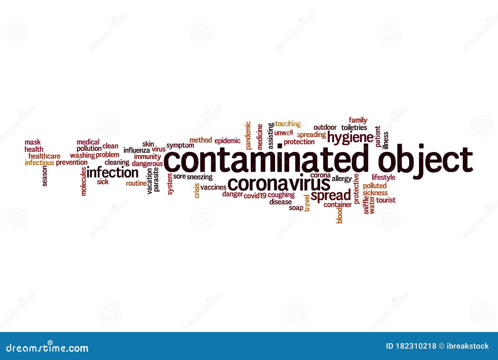 Contaminated Object Word Cloud Concept Stock Illustration ...