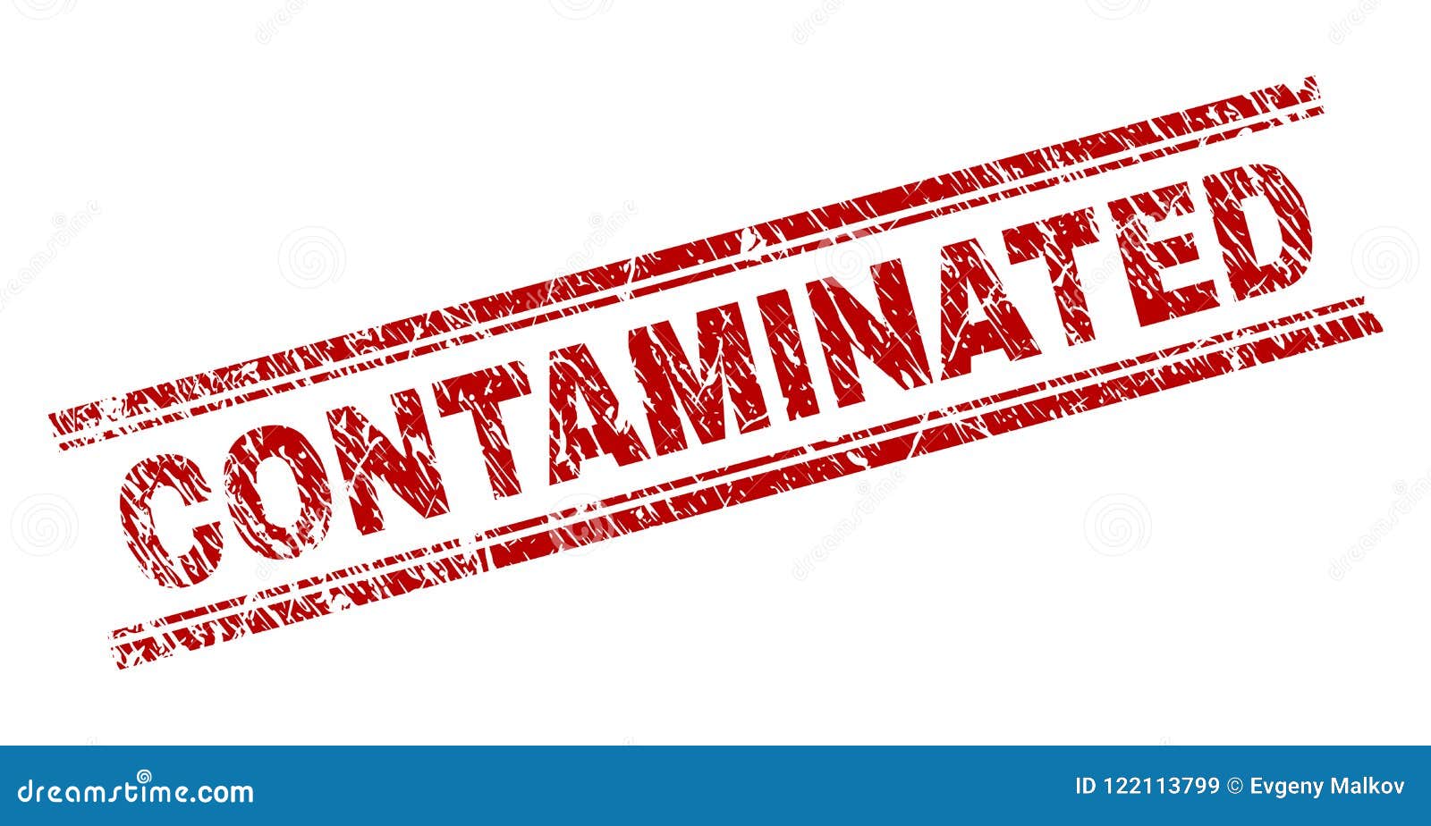 Grunge Textured CONTAMINATED Stamp Seal Stock Vector - Illustration of ...