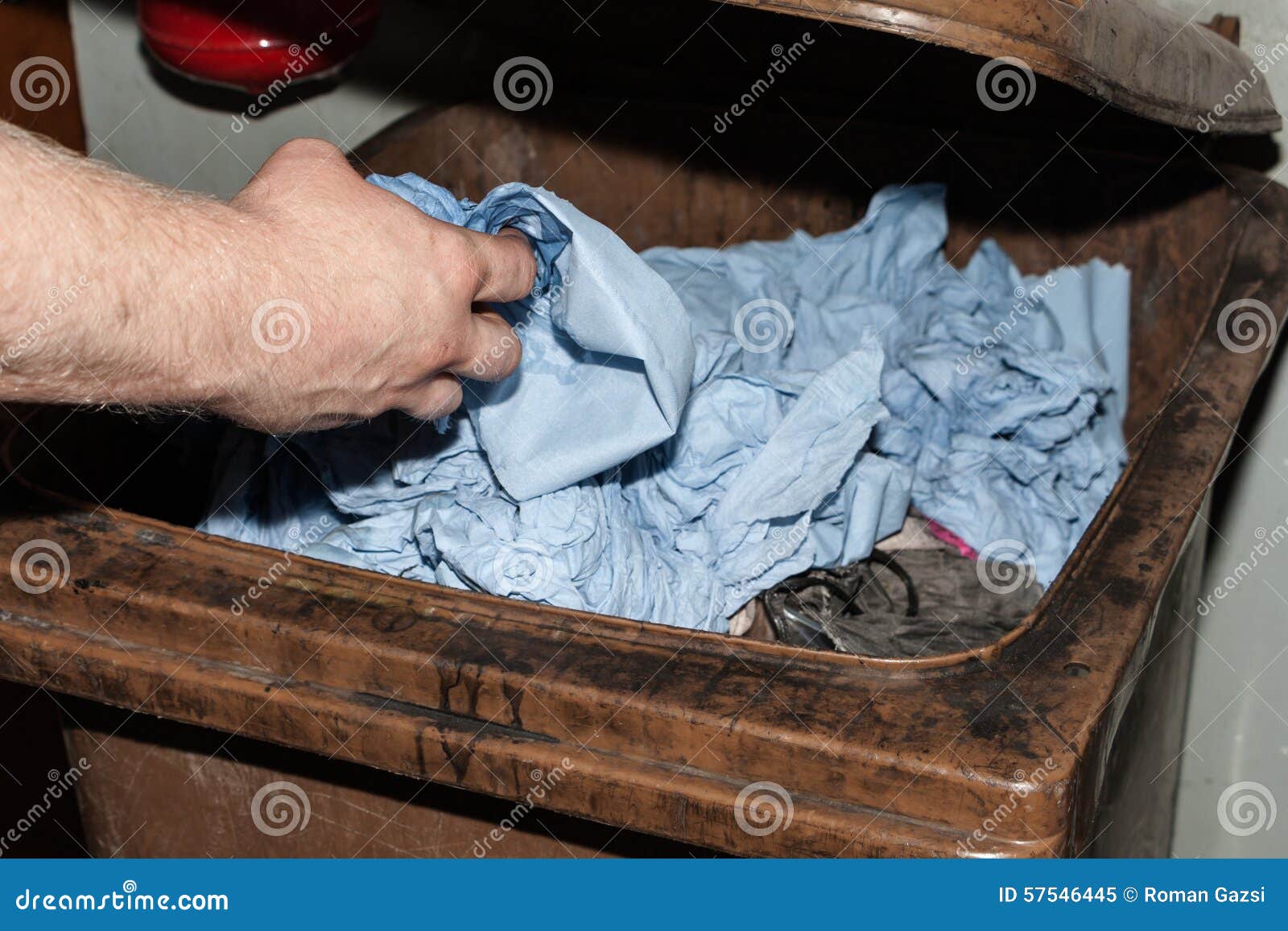 Contaminated waste stock image. Image of cloth, paper - 57546445