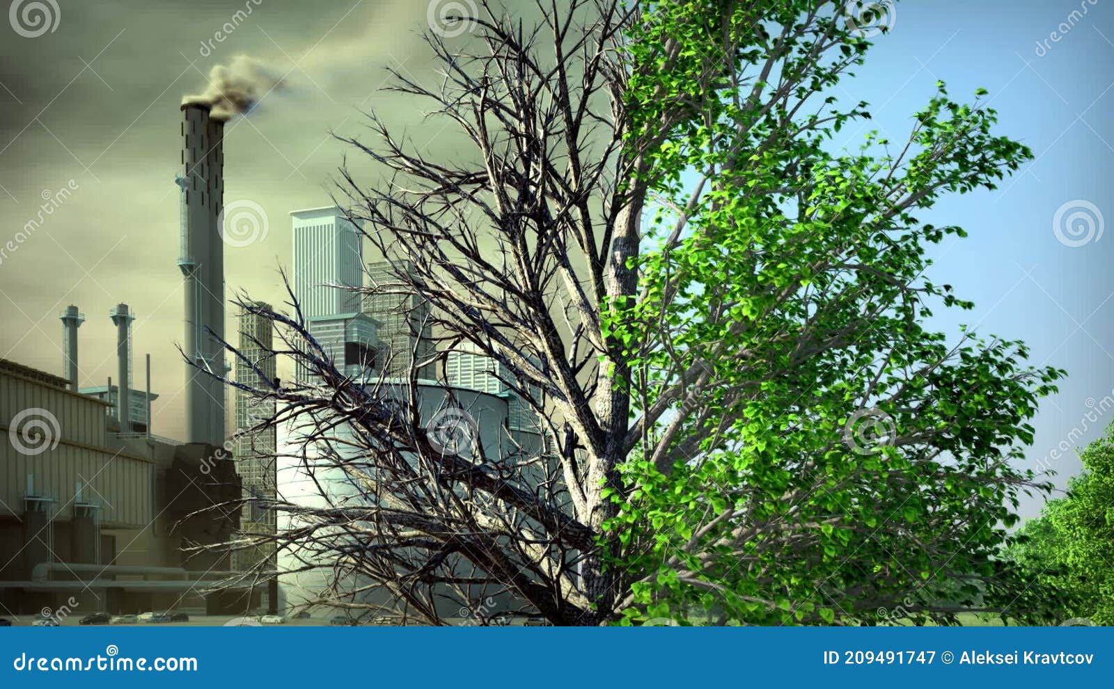 Contamination of nature stock video. Video of global - 209491747