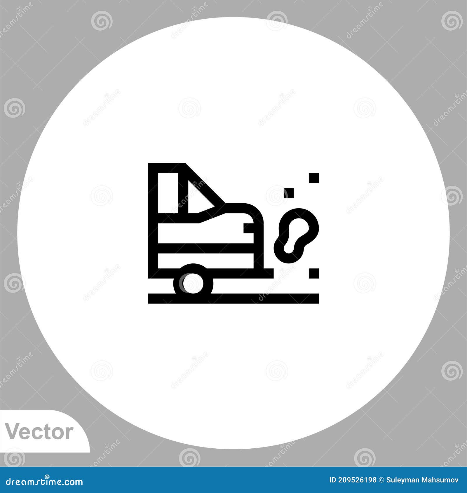 Contamination Vector Icon Sign Symbol Stock Vector - Illustration of ...