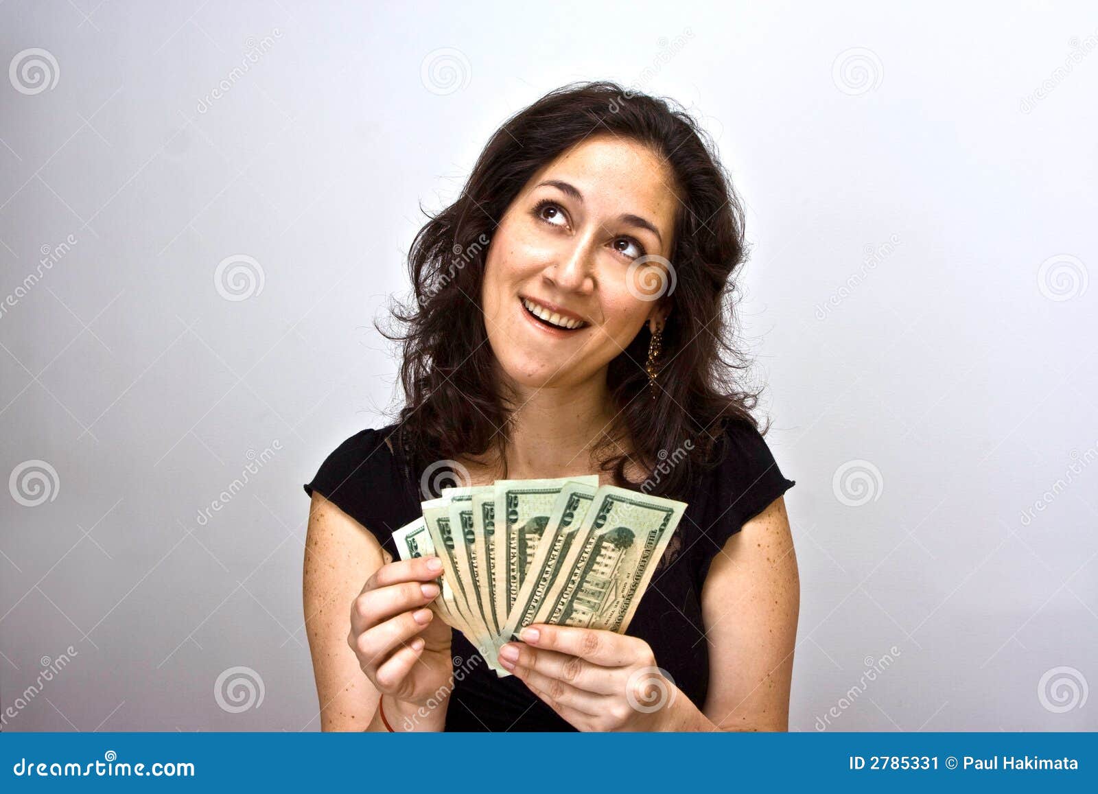 Contando o dinheiro imagem de stock. Imagem de pensamentos - 2785331