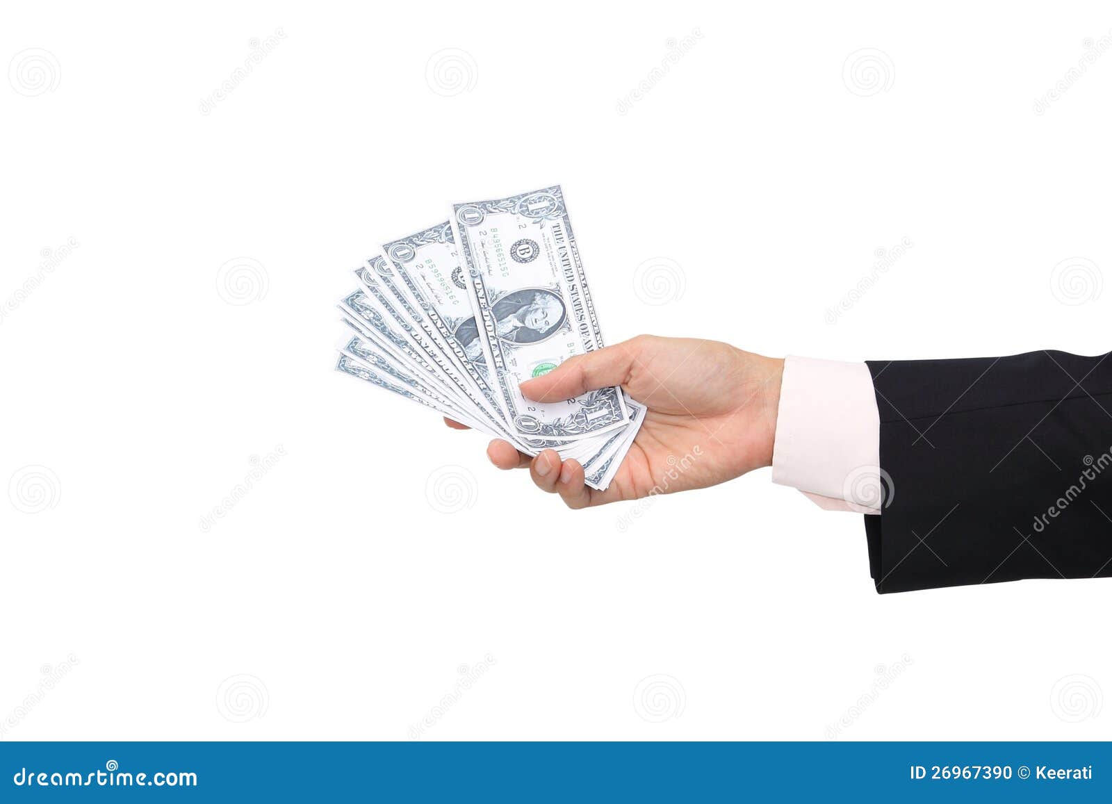 Contant Geld Bij De Bedrijfsmens Stock Foto - Image of succes, rekening ...