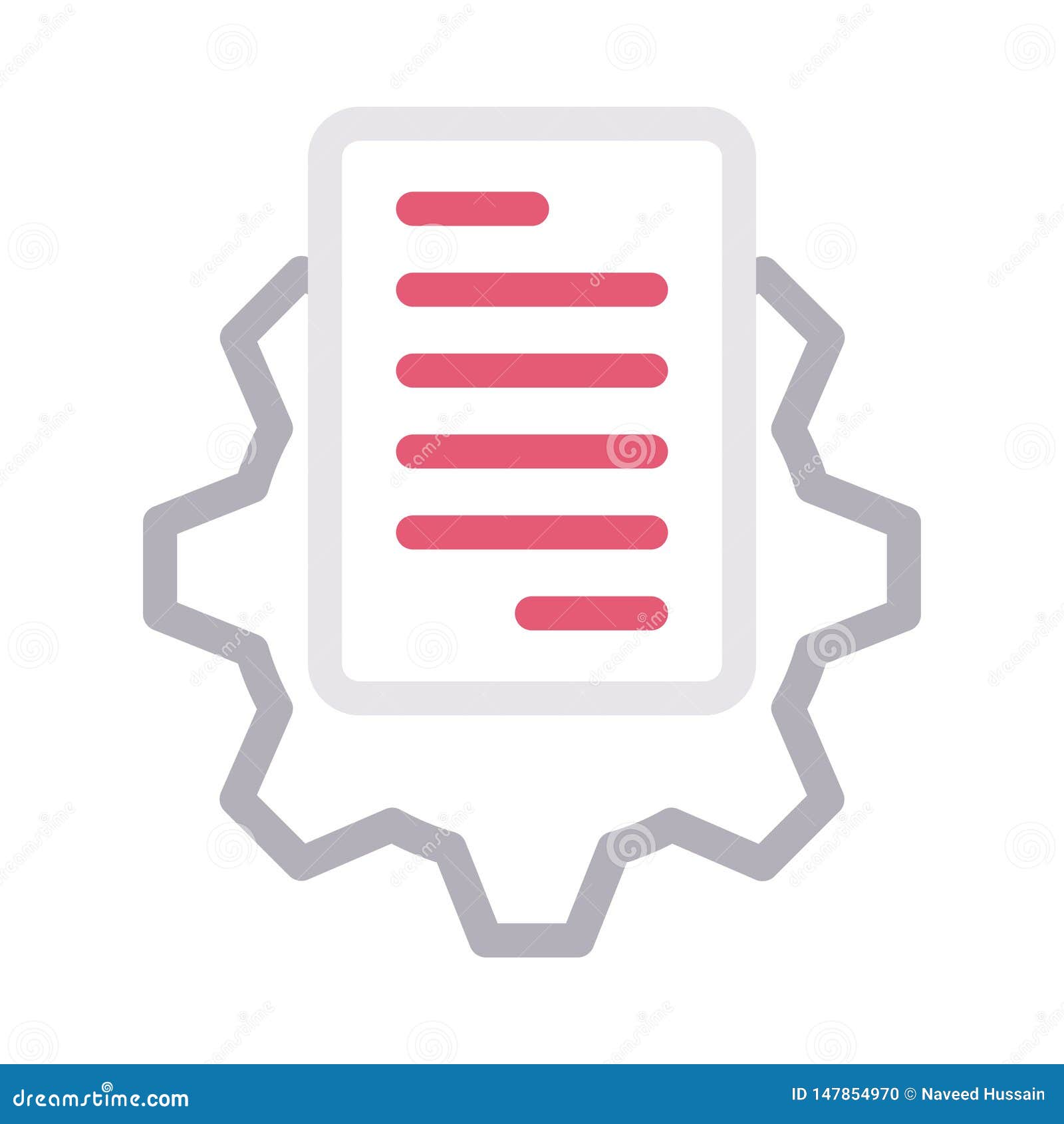 Contant Setting Thin Color Line Vector Icon Stock Vector - Illustration ...