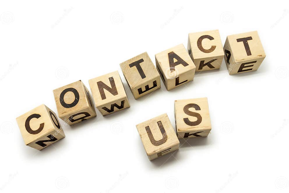 Contate-nos imagem de stock. Imagem de anuncie, letra - 26121355