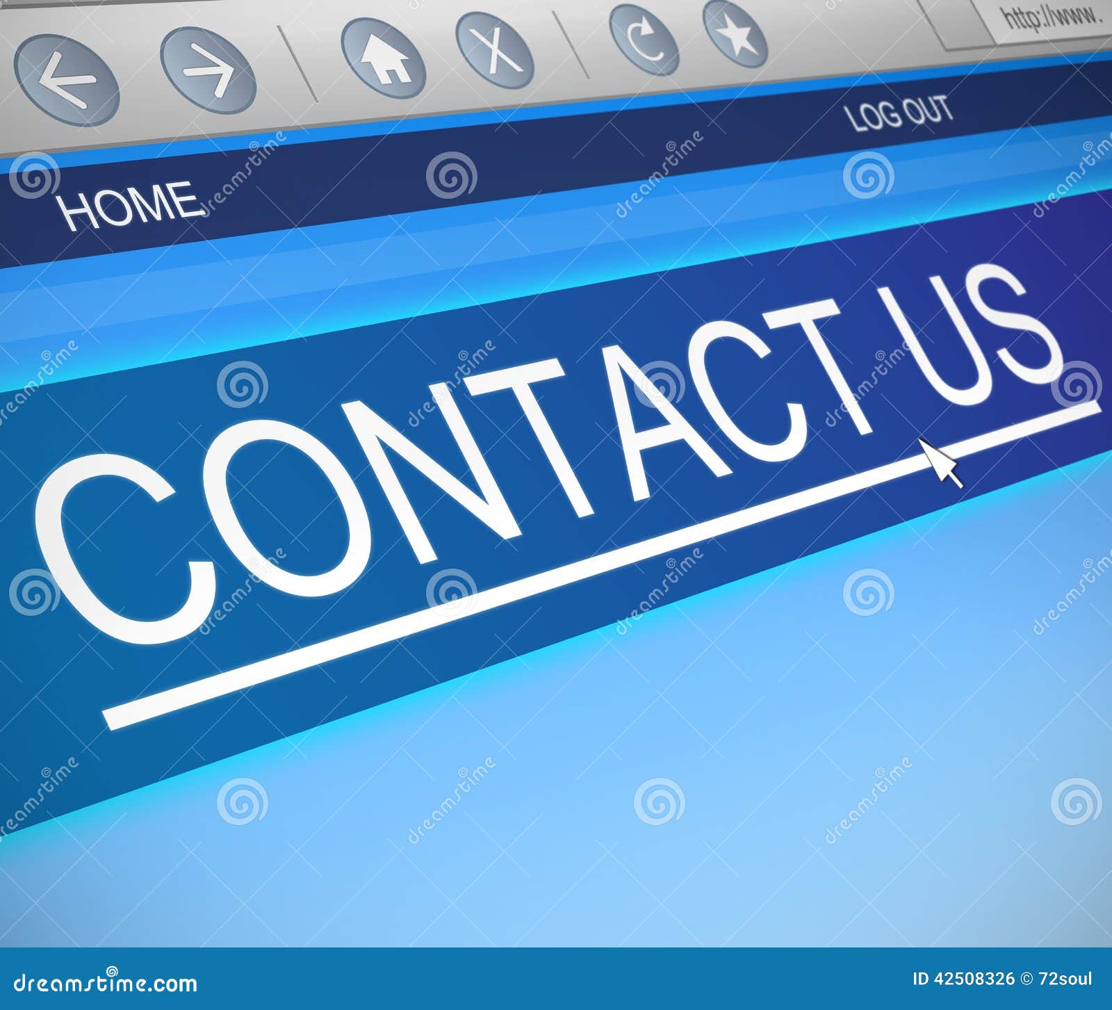 Contate-nos conceito ilustração stock. Ilustração de indicador - 42508326