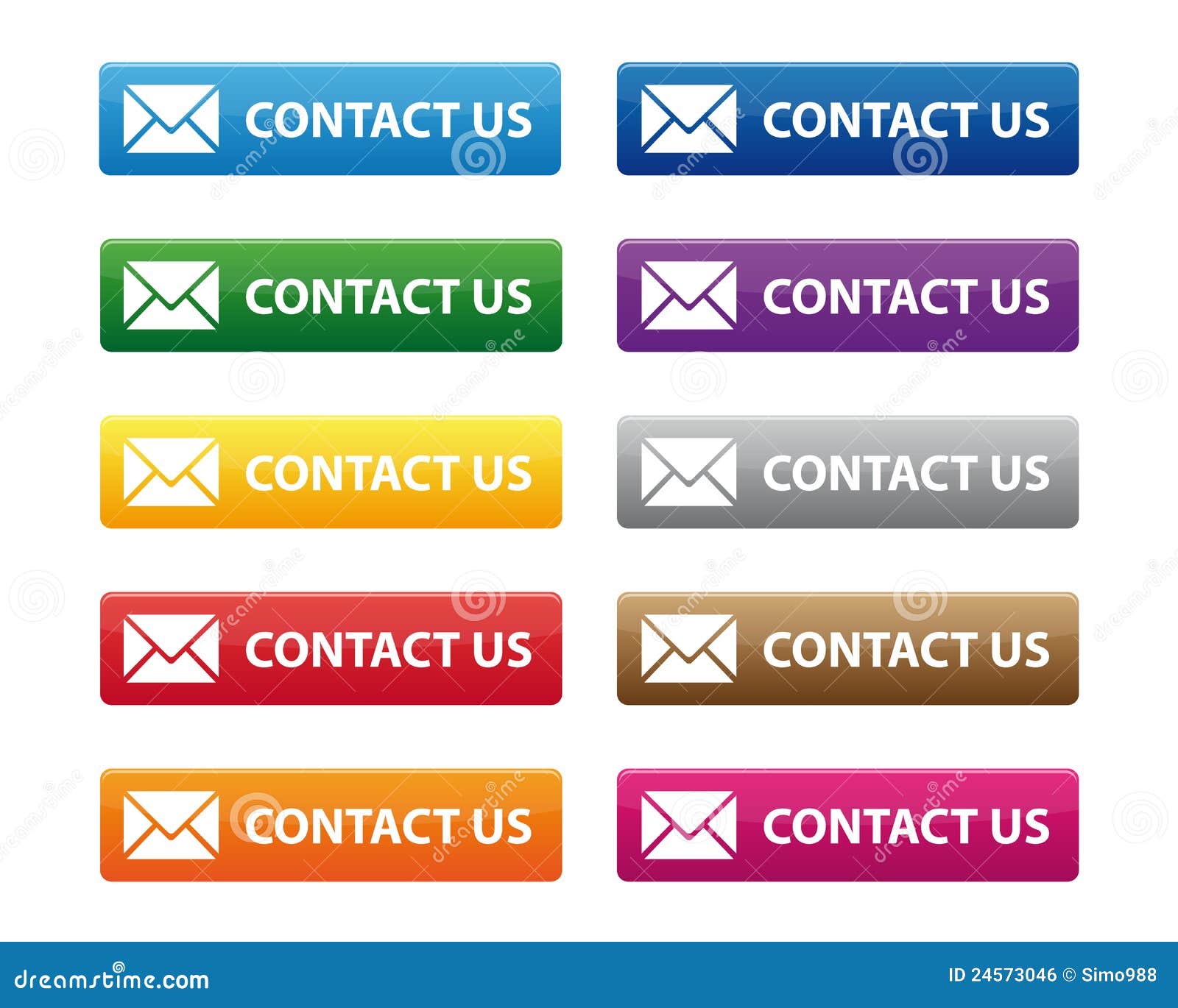 Contate-nos teclas ilustração do vetor. Ilustração de impulso - 24573046