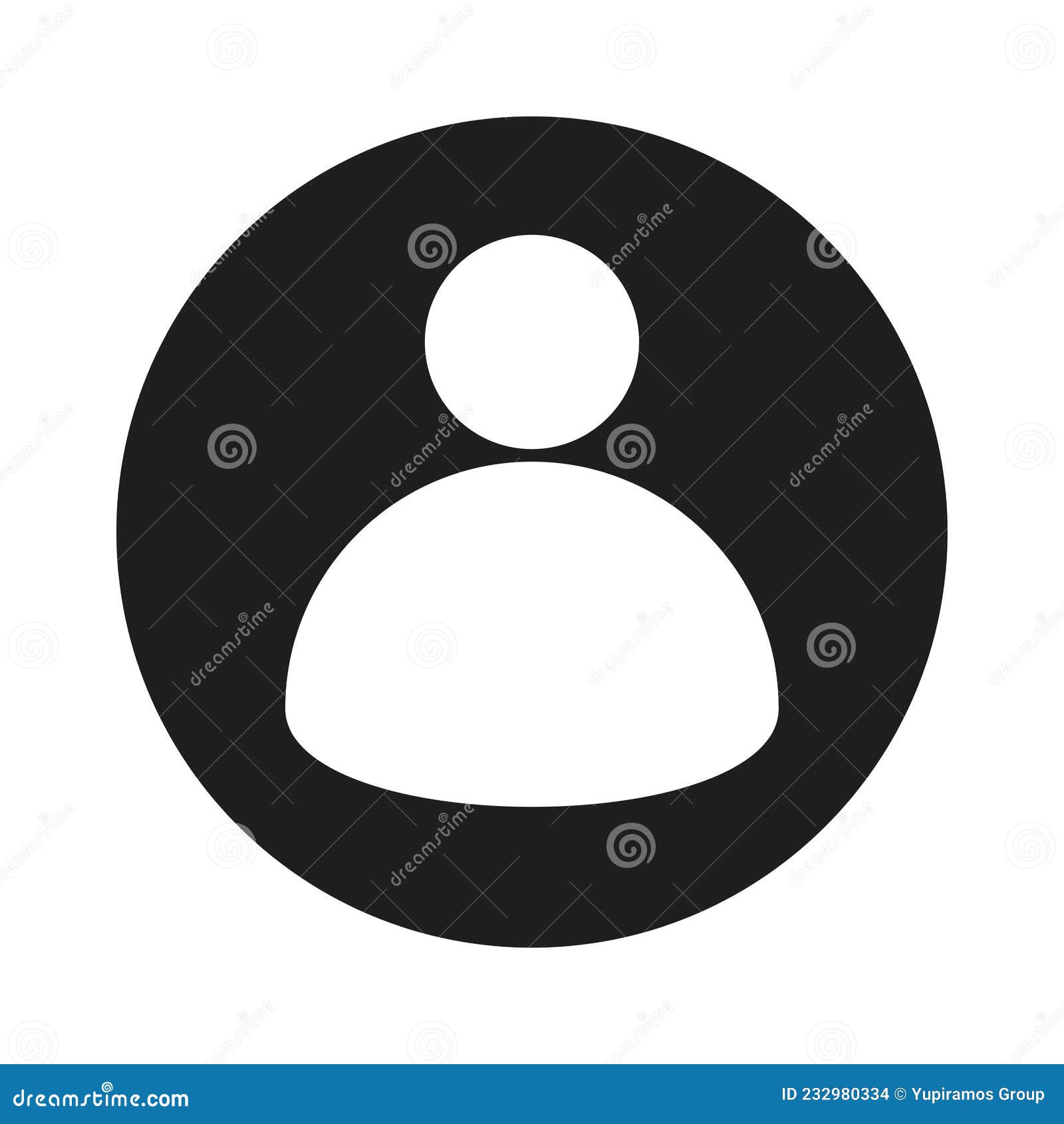 Contato do nome do avatar ilustração do vetor. Ilustração de isolado ...