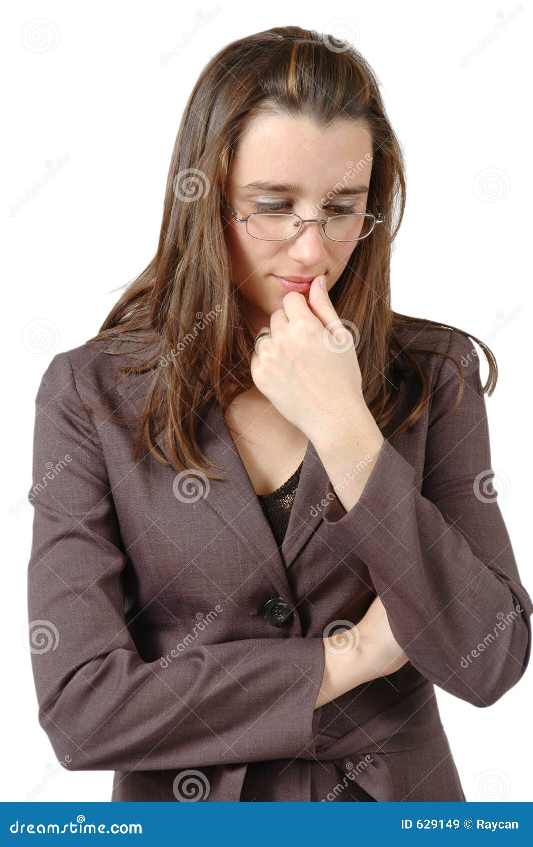 Contemplate stock image. Image of attractive, girl, beauty - 629149