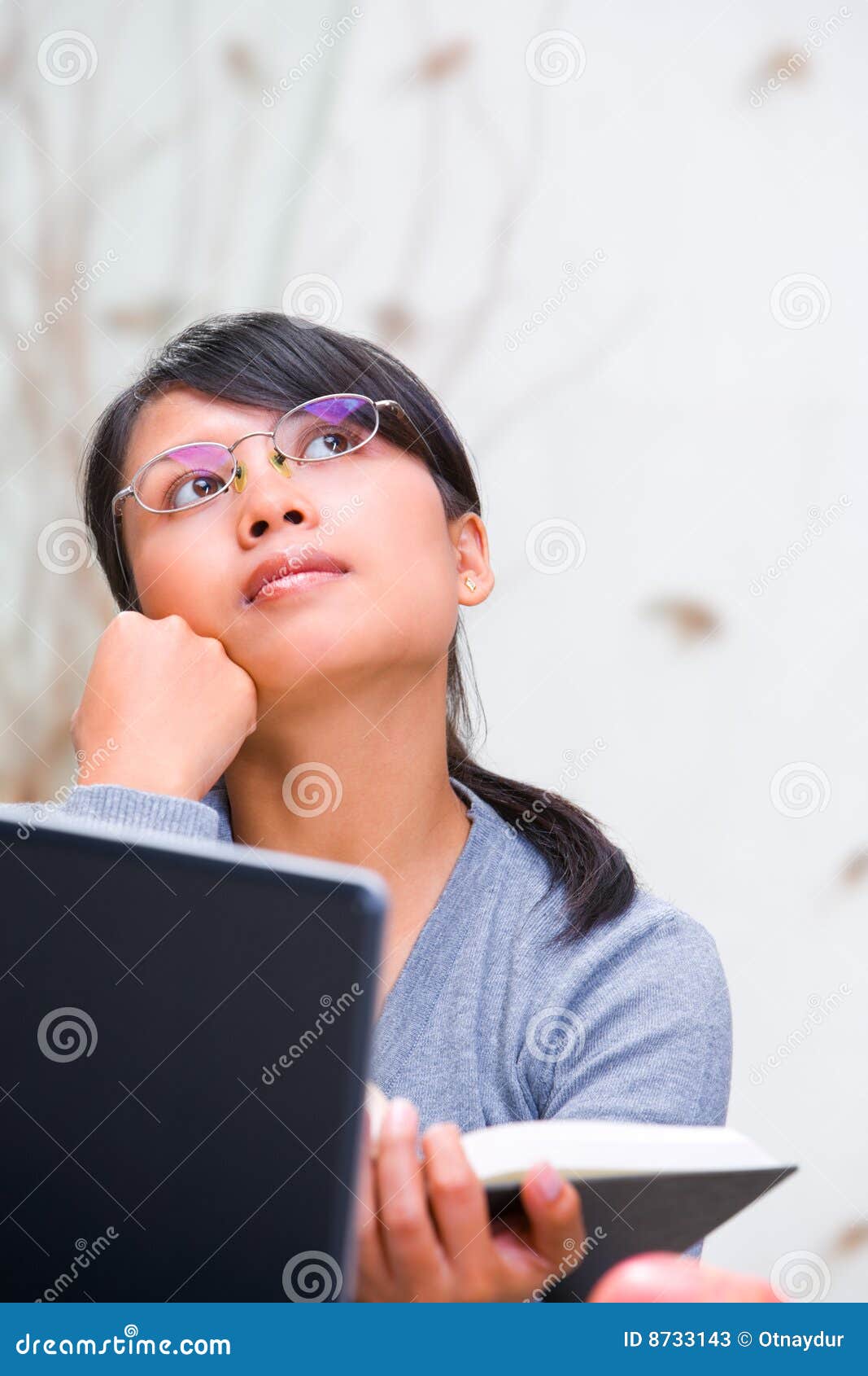 Contemplate stock image. Image of book, single, casual - 8733143