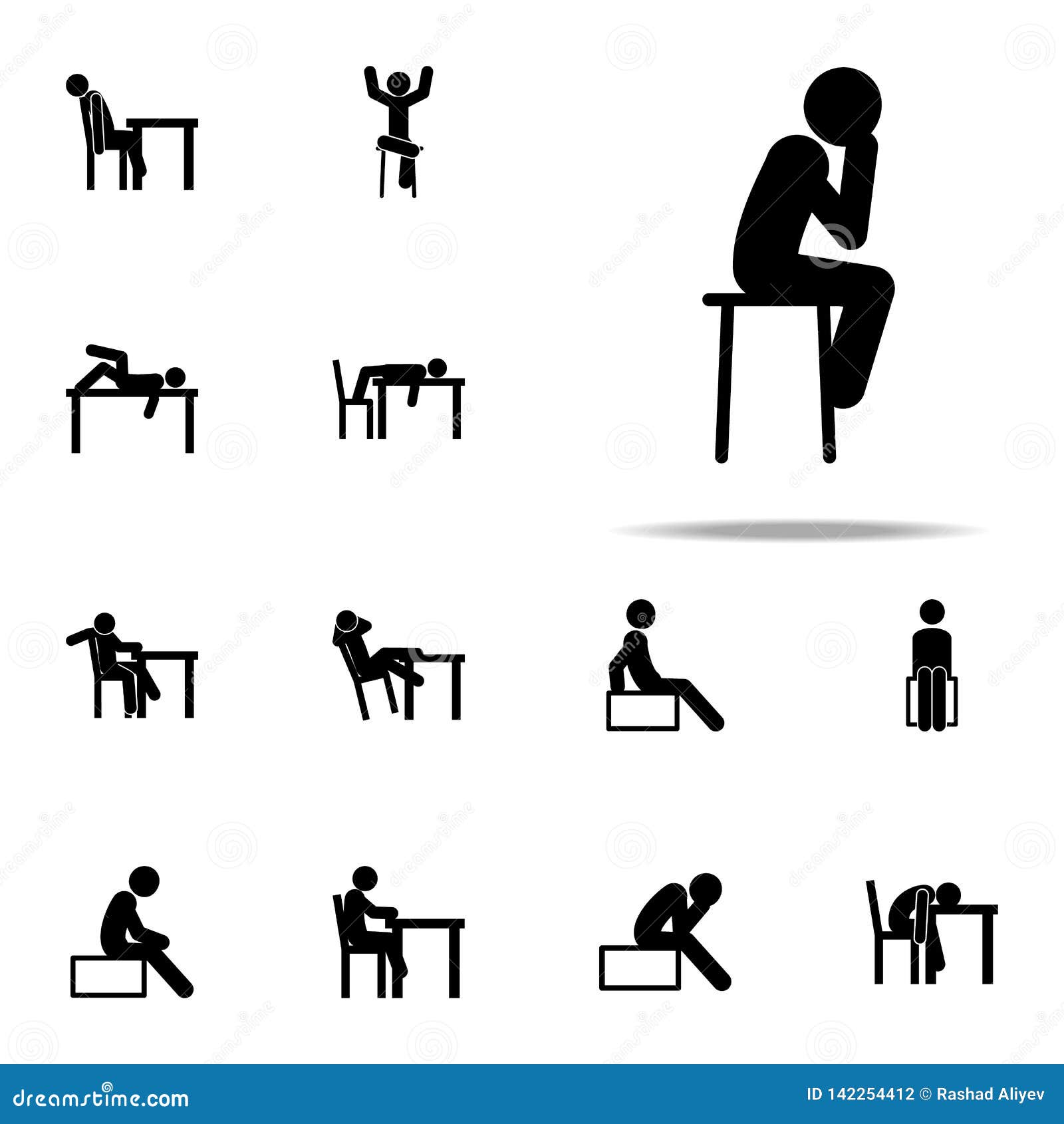 Contemplate, Man, Sit Icon. Man Sitting on Icons Universal Set for Web ... Contemplate, Man, Sit Icon. Man Sitting on Icons Universal Set for Web ...