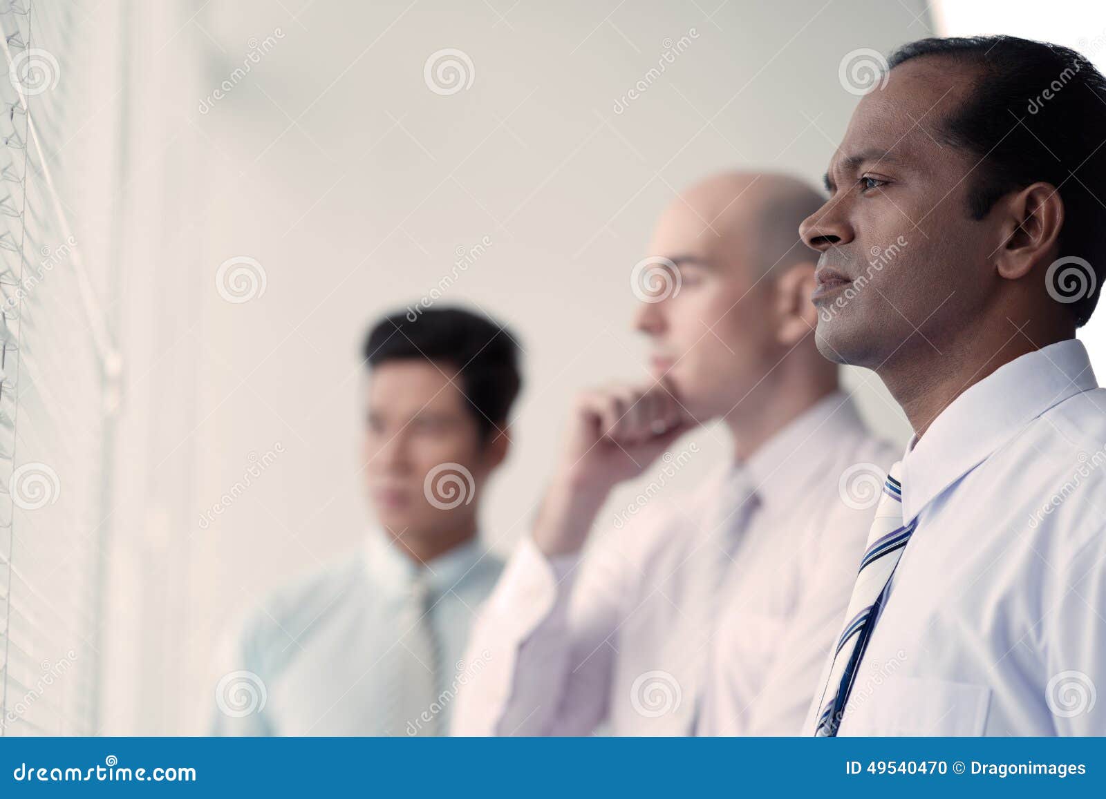 Contemplating Business People Stock Photo - Image of serious, business ...