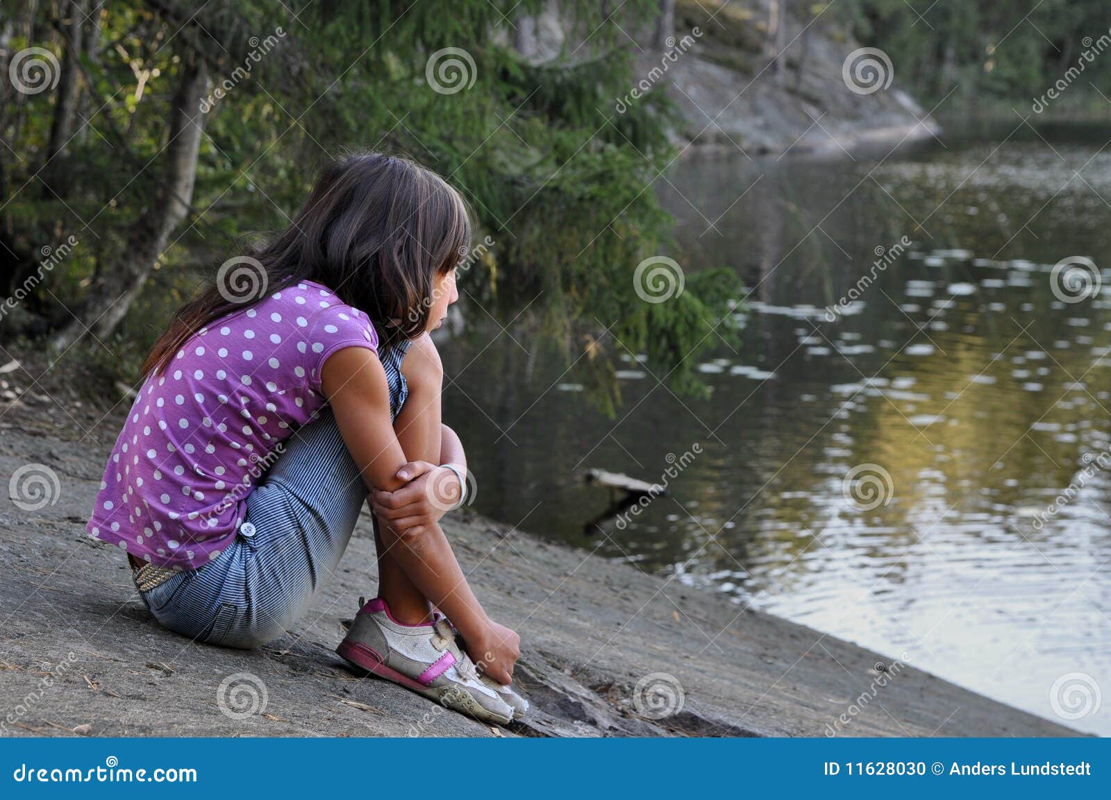 Contemplating girl stock photo. Image of lonely, alone - 11628030