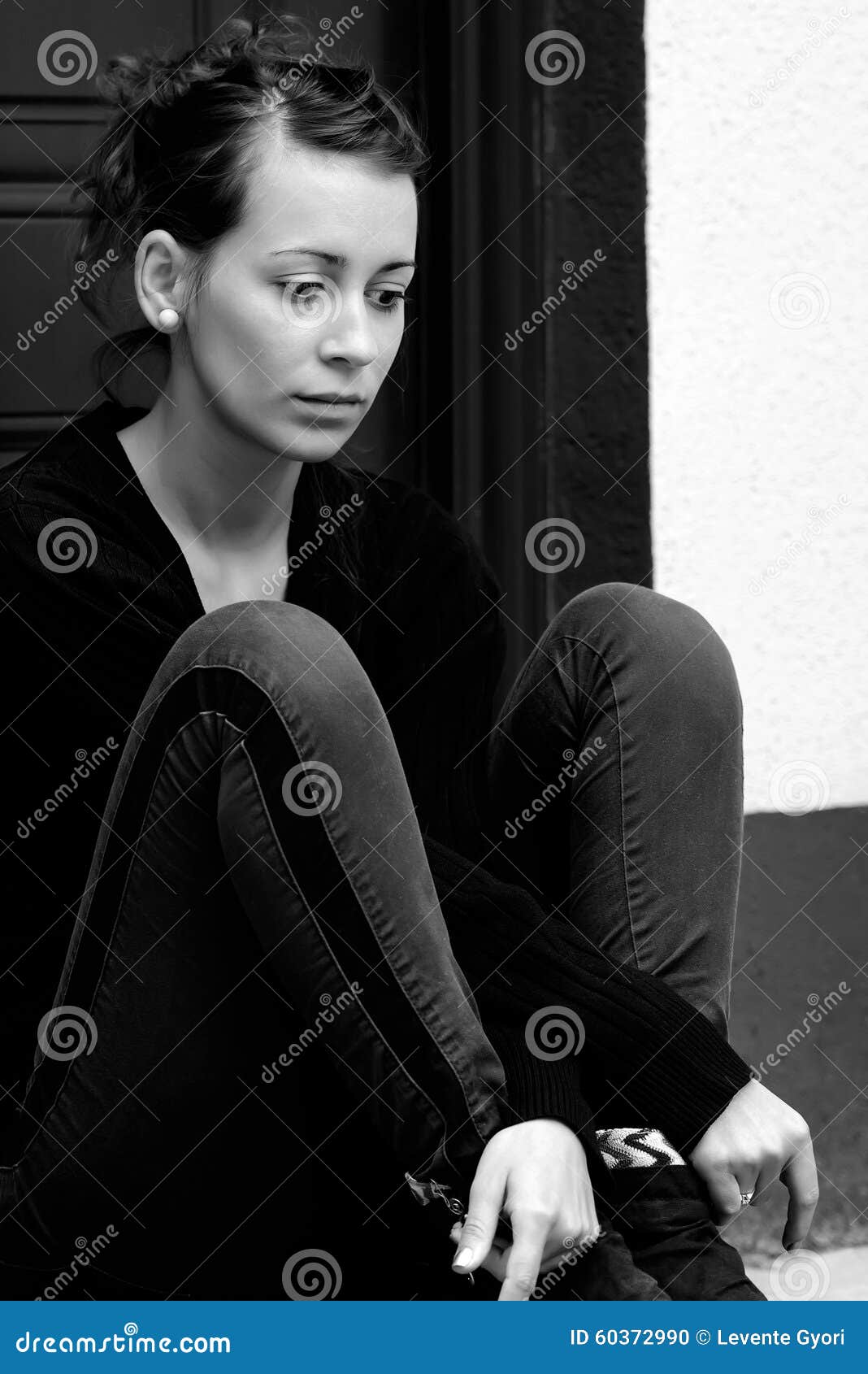 Contemplating stock photo. Image of issues, girl, disappointed - 60372990