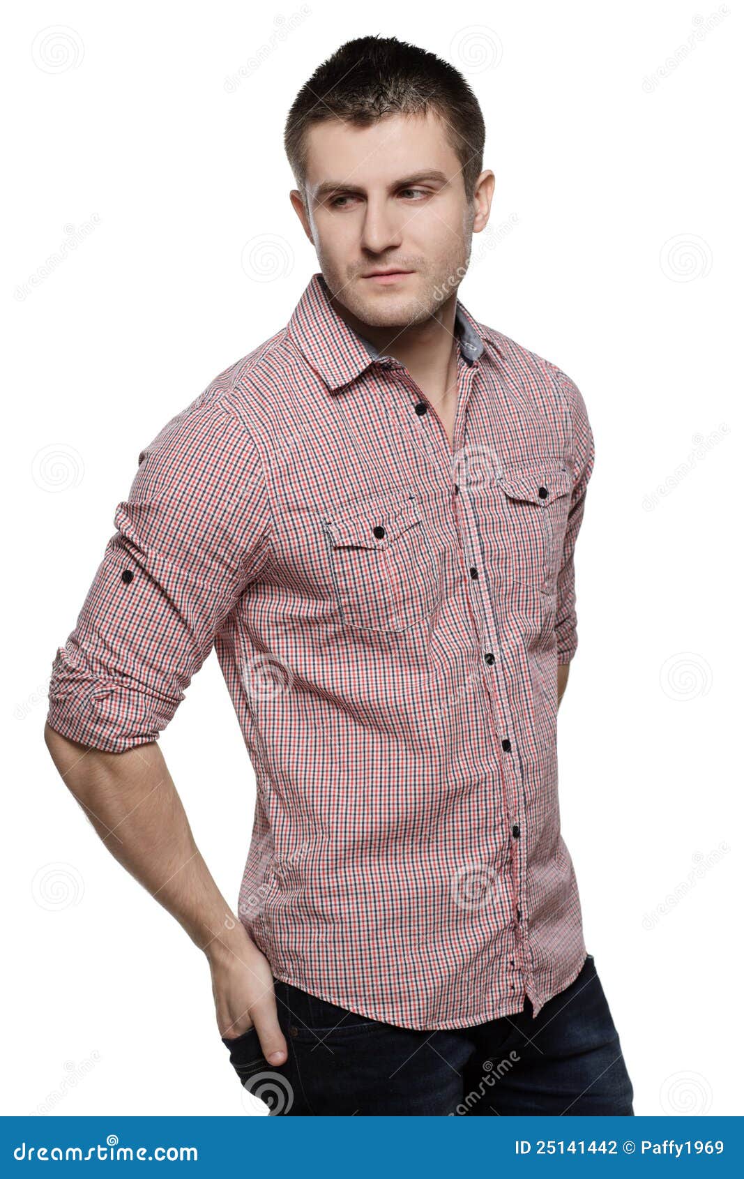 Contemplating young man stock photo. Image of friendly - 25141442