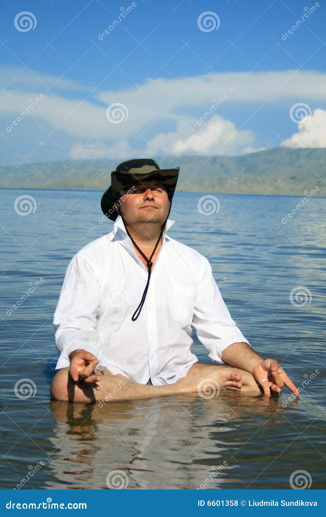 Contemplation stock photo. Image of blue, buddhism, enjoyment - 6601358