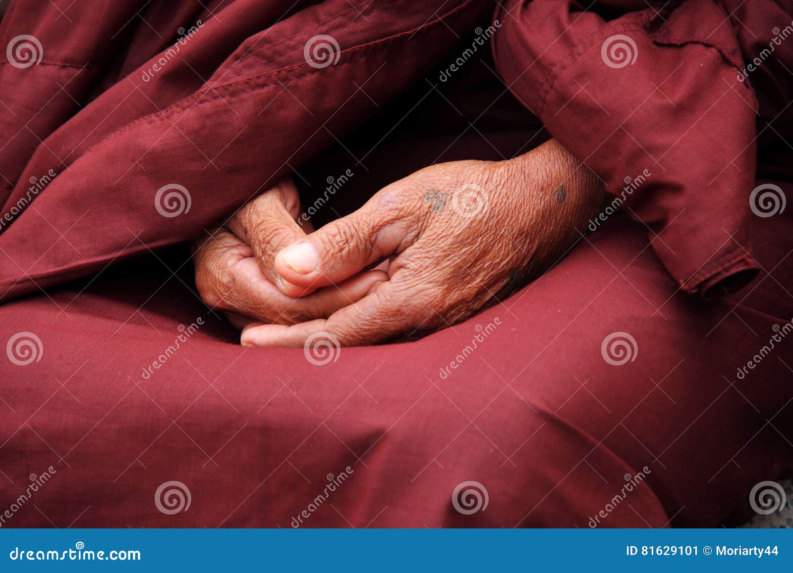 Contemplation stock image. Image of relaxed, hands, peace - 81629101