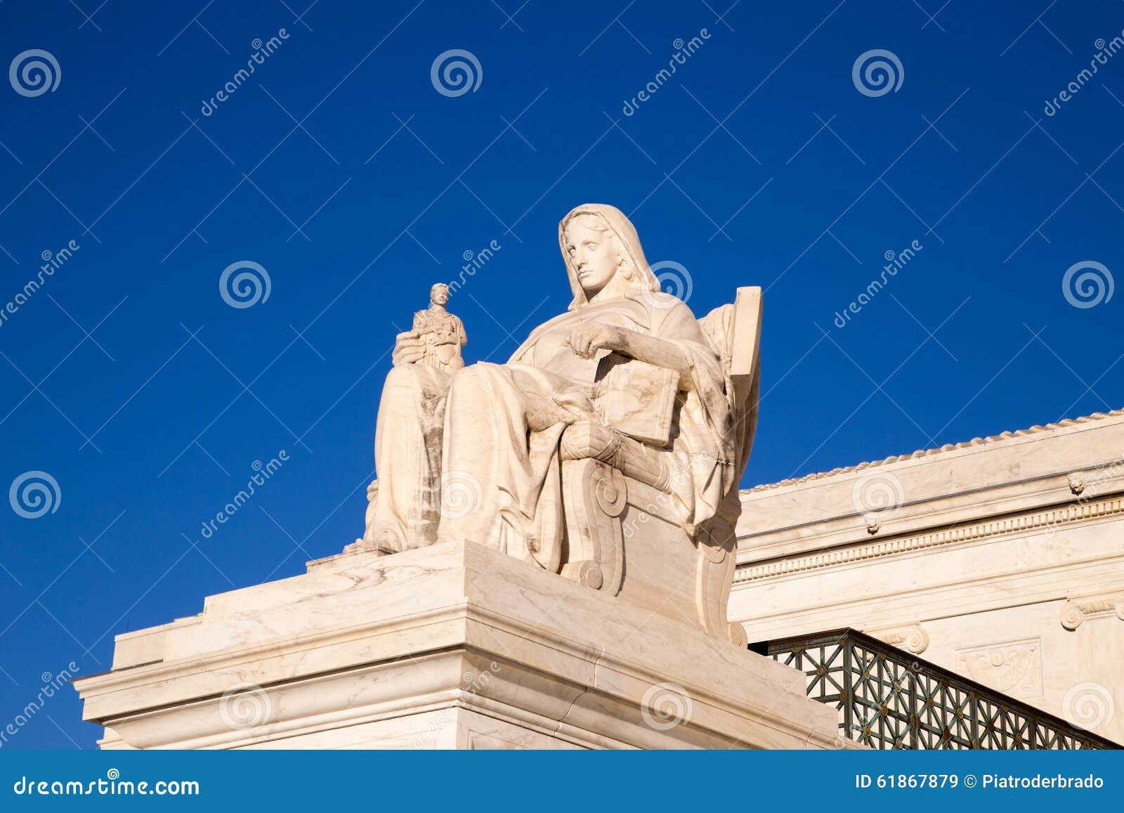 The Contemplation of Justice Statue : the Statue in Front of the Stock ...